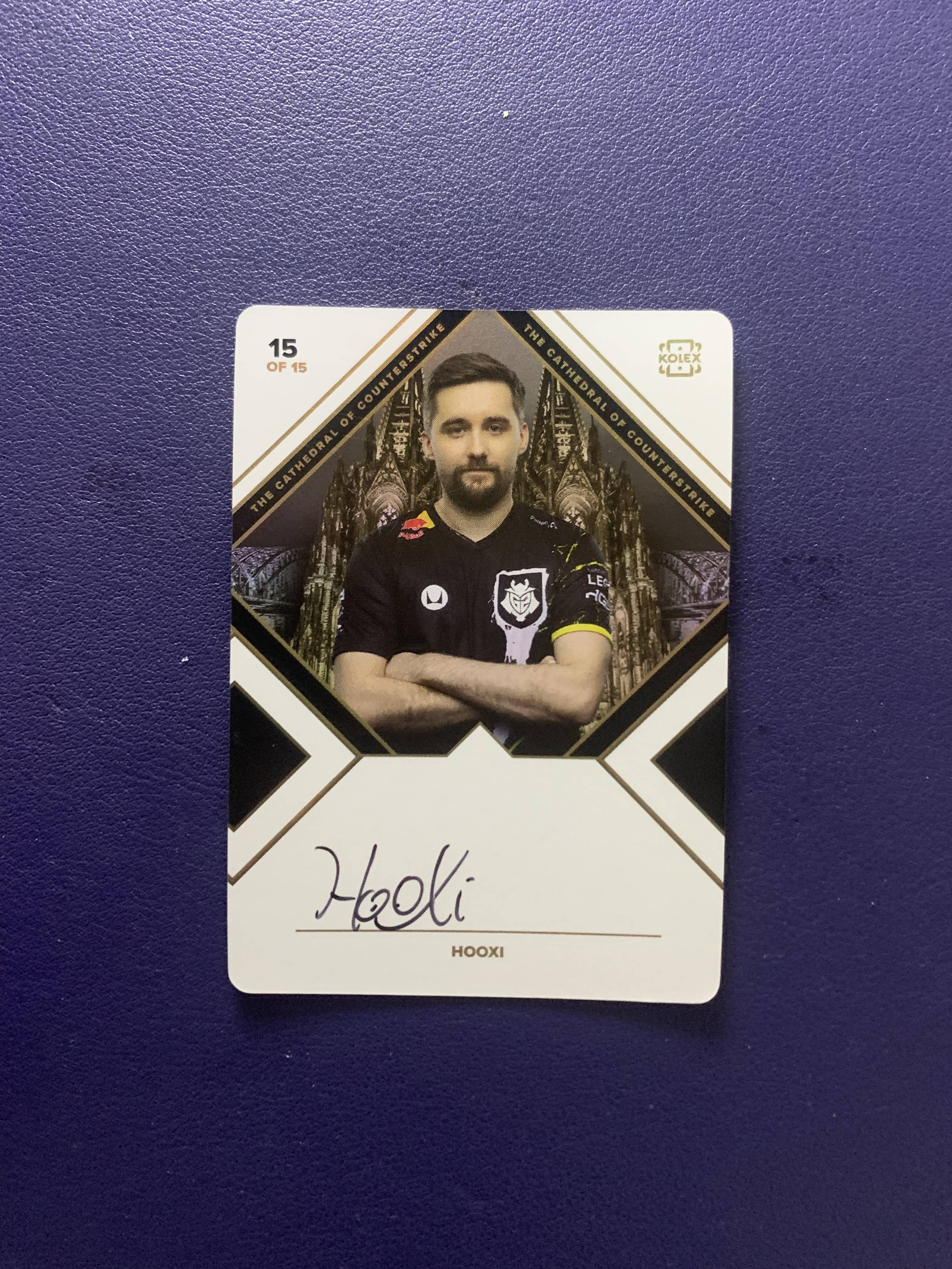 2023-24 kolex kolex hooxi 【大猪代卖】hooxi G2 签字 卡签 墨迹完美 黑笔签 电竞 15编 （登2 卡淘