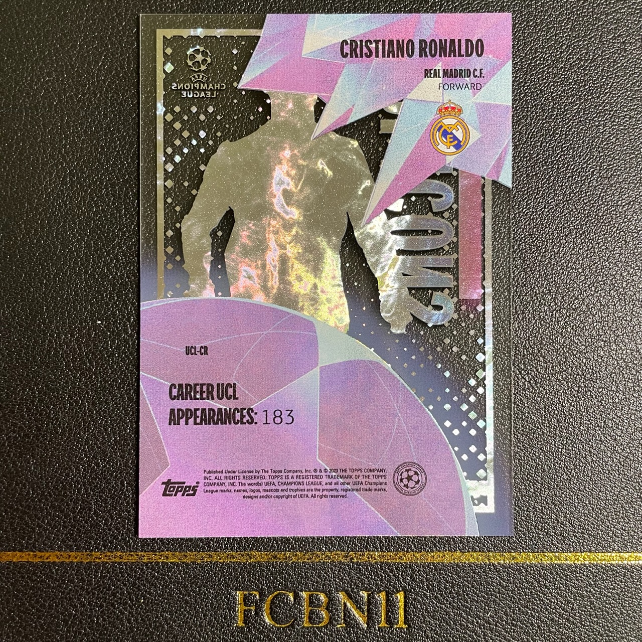【FCB拍卖】2022-23 TOPPS CRYSTAL CRISTIANO RONALDO C罗 罗纳尔多 胶片 皇马 皇家马德里 曼联 ...