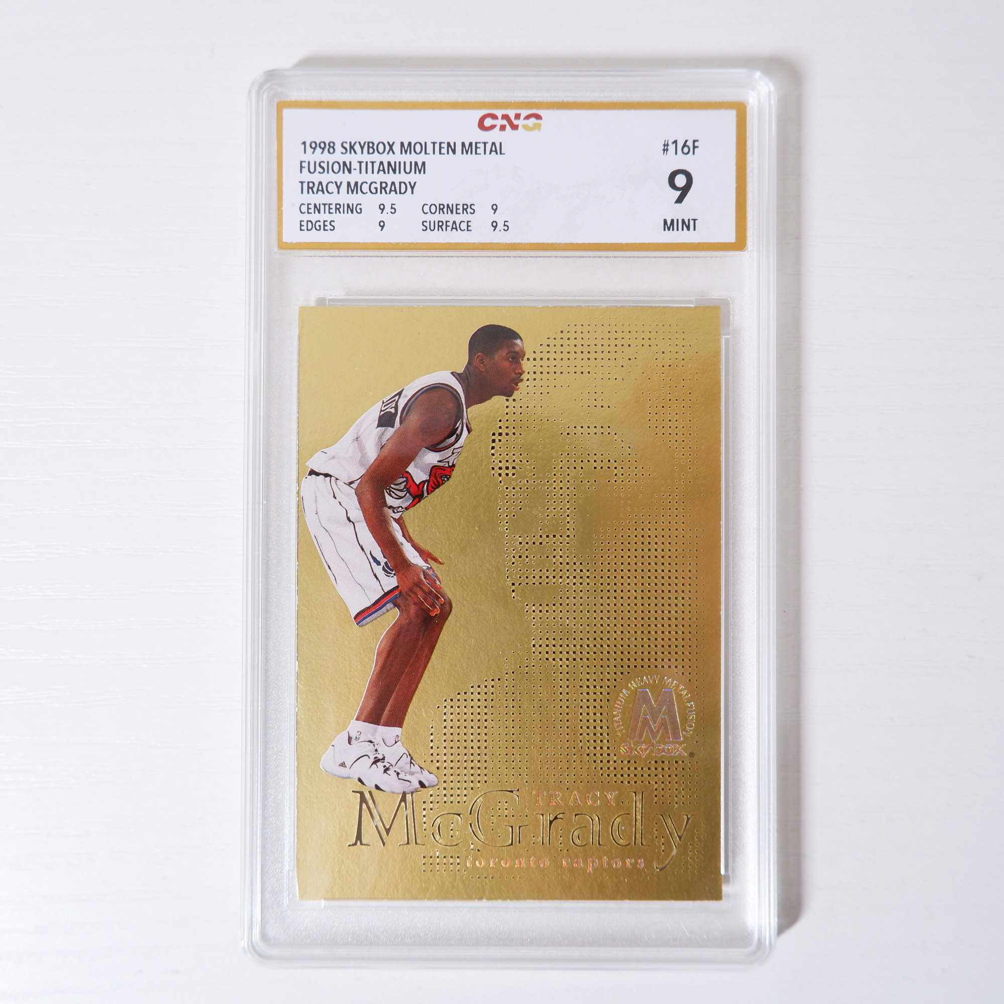 1999 SkyBox Molten Metal Tracy McGrady 【小町拍卖】麦迪 麦蒂 麦克格雷迪 猛龙 金平行 镂空特卡 大比例 CNG9【麦麦】 卡淘