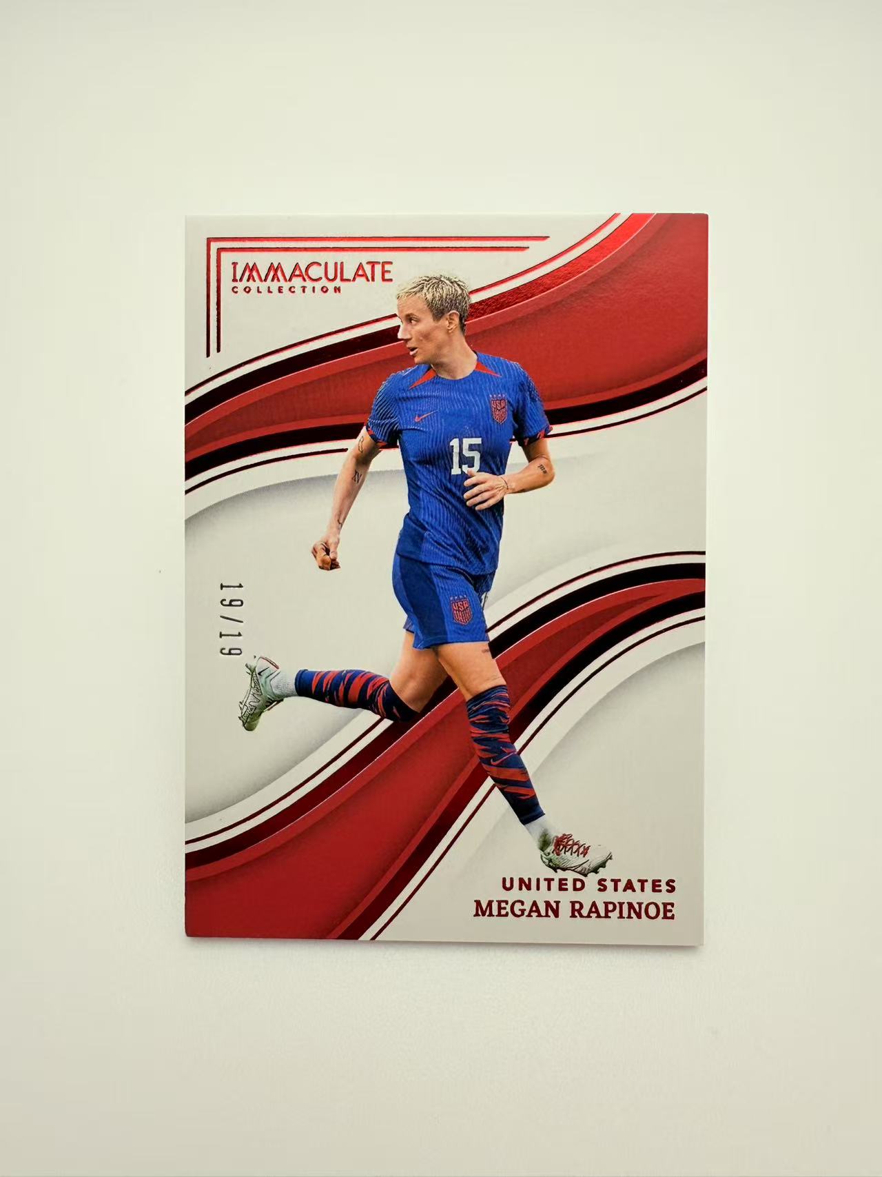 2023-24 Panini Immaculate Megan Rapinoe 【湖水蓝拍卖】拉皮诺埃 美国 女足 爱咪咪 Base 19/ ...