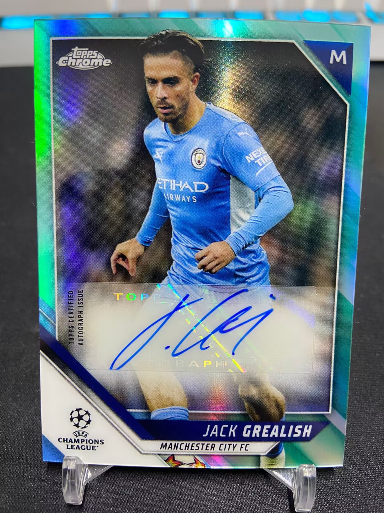 【浩行拍卖 截标预付75%】2022 topps chrome Jack Grealish 欧冠 曼彻斯特城 杰克 格里利什 格拉利什 签字 ...