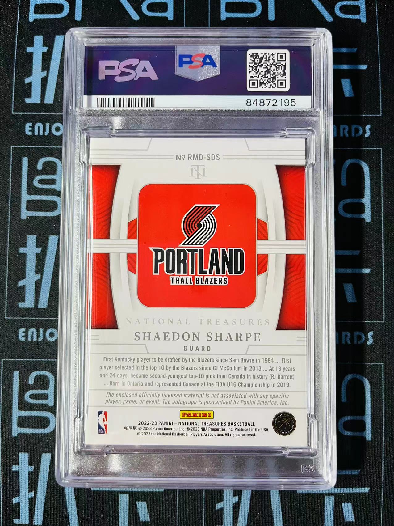 【扒卡拍卖】22-23 national sharpe 国宝 开拓者 夏普 新秀RC 1/1编！one of one！暴力双窗耐克tag切割正 ...