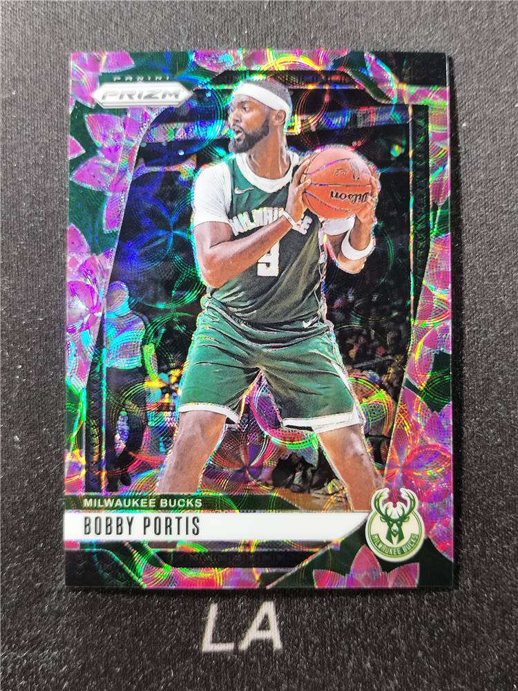 【LA拍卖】2024-25 Panini Prizm Bobby Portis 鲍比 波蒂斯 雄鹿队 Base Lotus Flower 莲花 ...