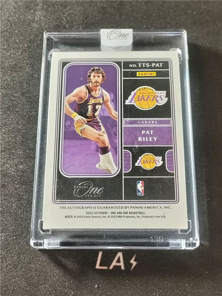 【LA拍卖】2022-23 Panini One And One Pat Riley One系列 帕特 莱利 铁血教练 神算子 湖人队名宿 ...