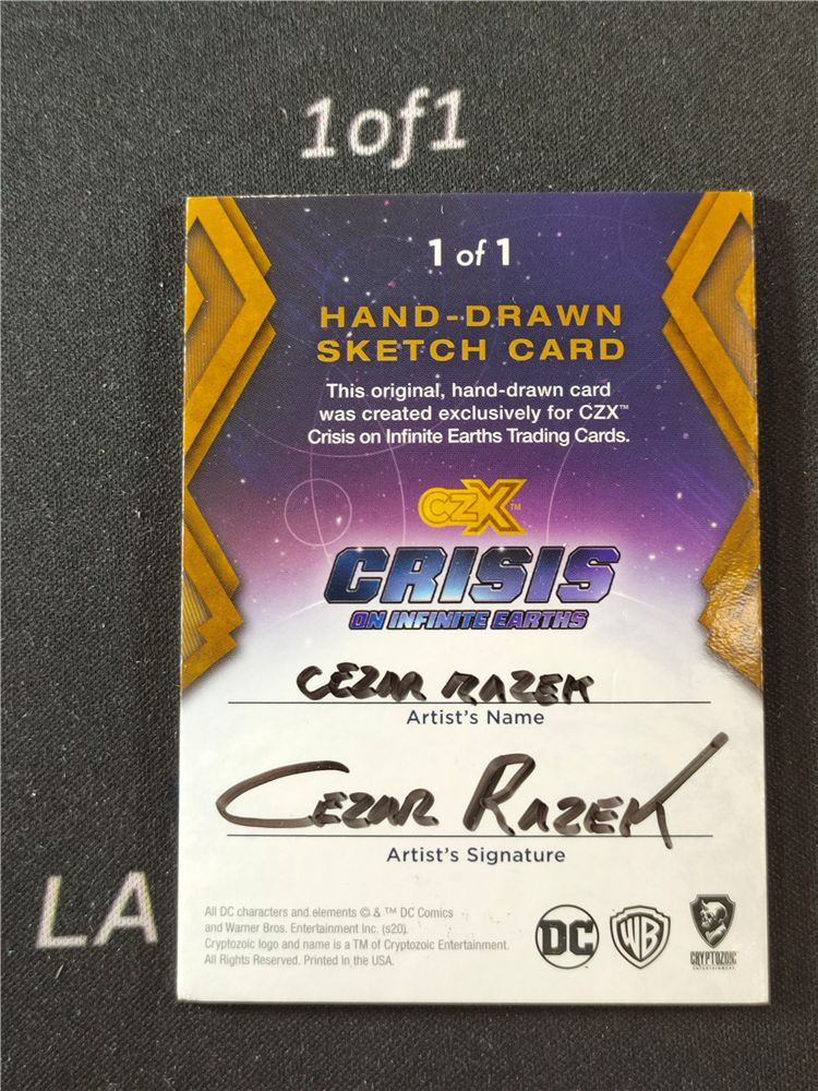 【LA拍卖精品】Cryptozoic CZX Crisis on Infinite Earths 寒武纪 无限地球危机 1/1 1编1 ...