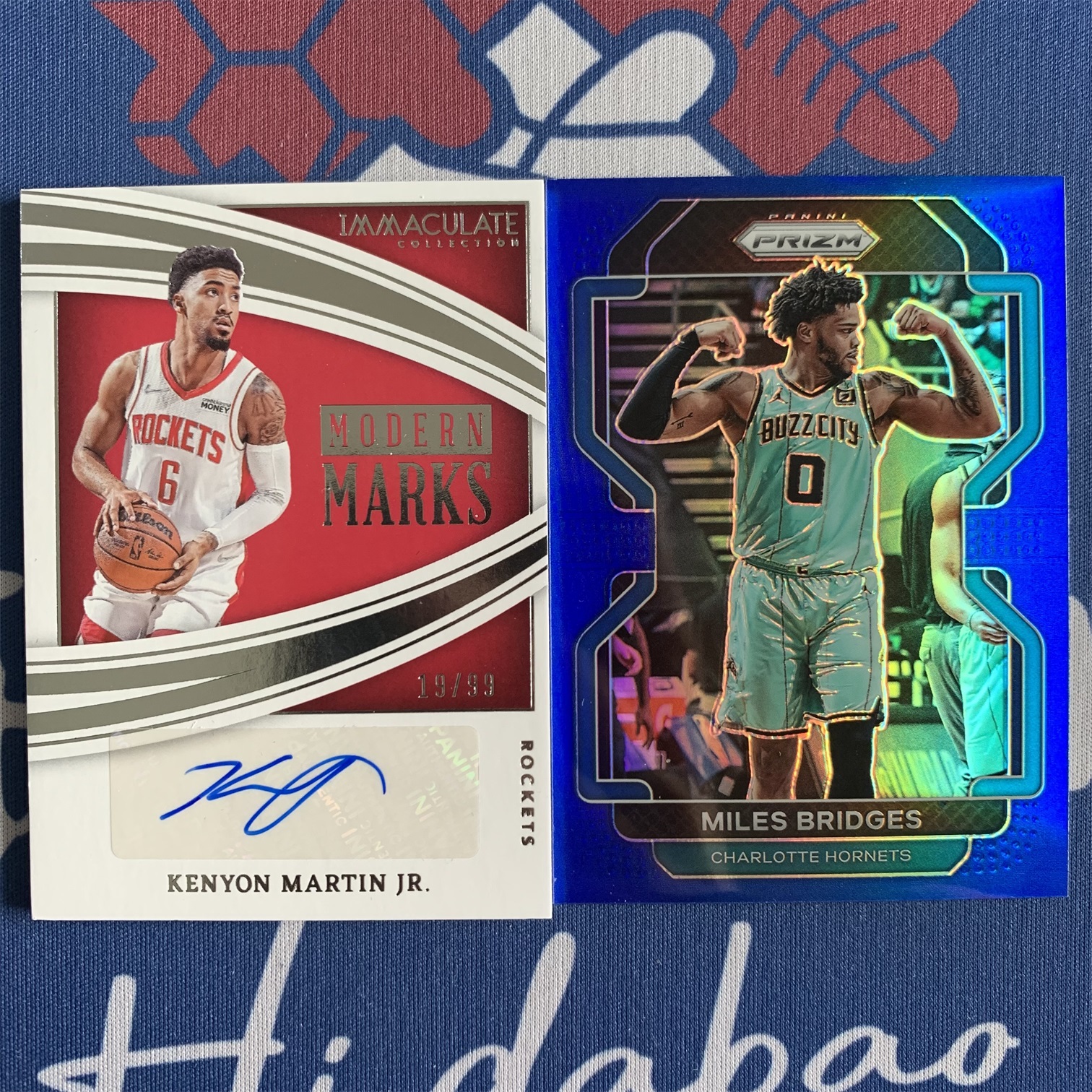 2021-22 Panini Immaculate Kenyon Martin Jr. 【海宝】小马丁 99编 签字卡 小桥布里奇斯 ...