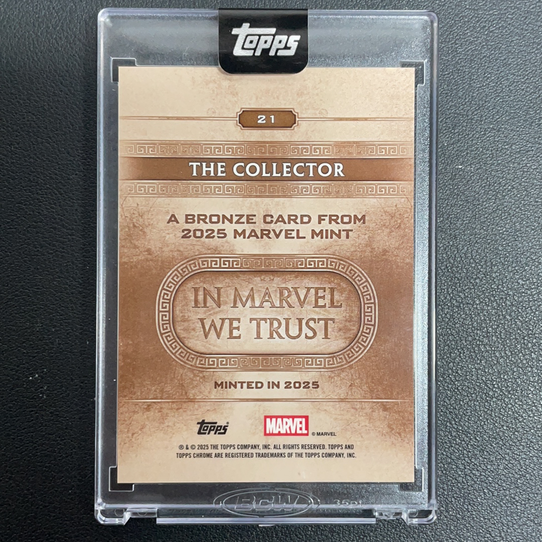 【大满拆】2025 Topps Marvel漫威MCU Mint盒 Minted the collector 收集者 2/10编 低编 黑折 ...