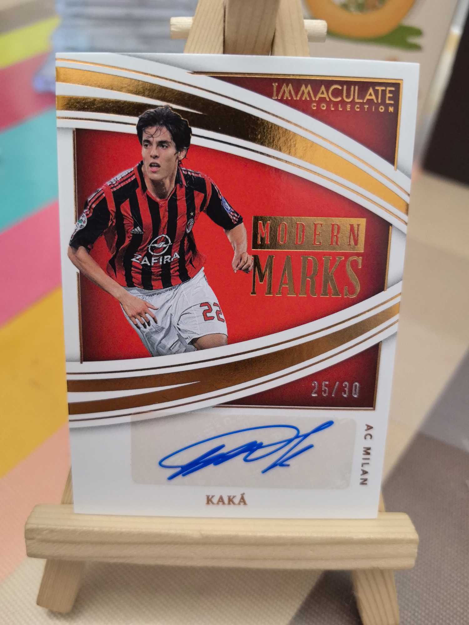 2022-23 Panini Immaculate Kaká 爱咪咪 高端 卡卡 25/30编 完美签字 AC米兰 皇马 大罗小罗C罗队友 ...