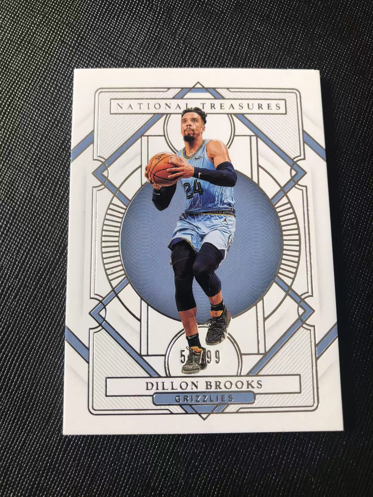 2020-21 Panini National Treasures Dillon Brooks 国宝系列 灰熊 狄龙 布鲁克斯 限量 /99编 ...