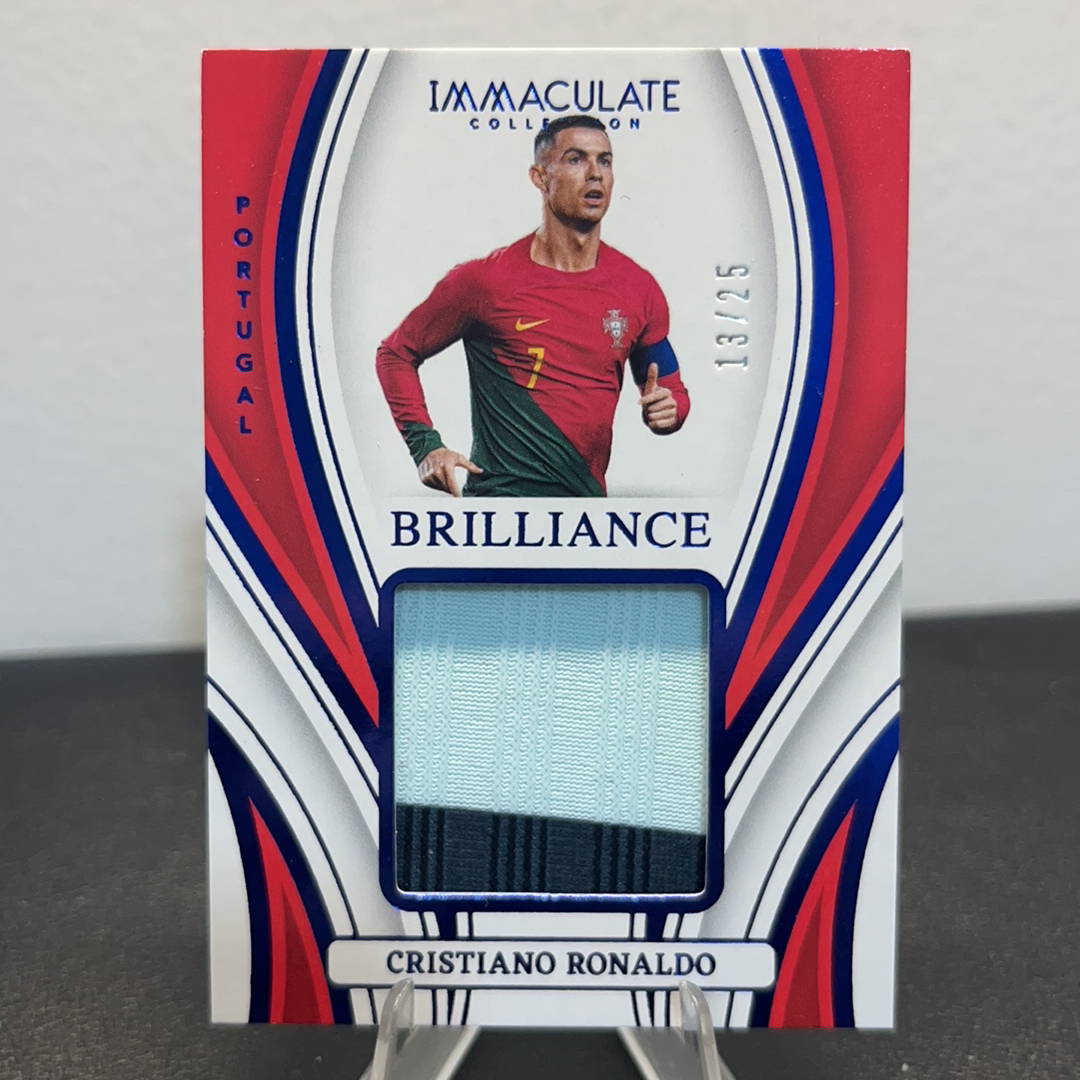2023-24 Panini Immaculate Cristiano Ronaldo 爱咪咪 尤文图斯 葡萄牙 罗纳尔多 C罗 亲穿球衣 落 ...