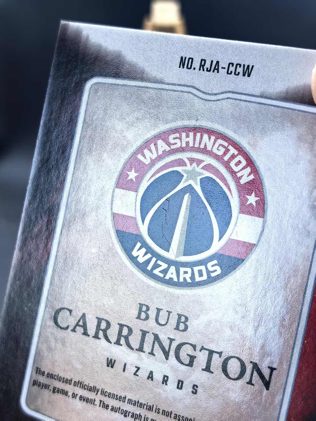 2024-25 Panini Origins Bob Carrington 【烦烦拍卖】起源 奇才 鲍伯卡灵顿 新秀RC 球衣物料 RPA ...