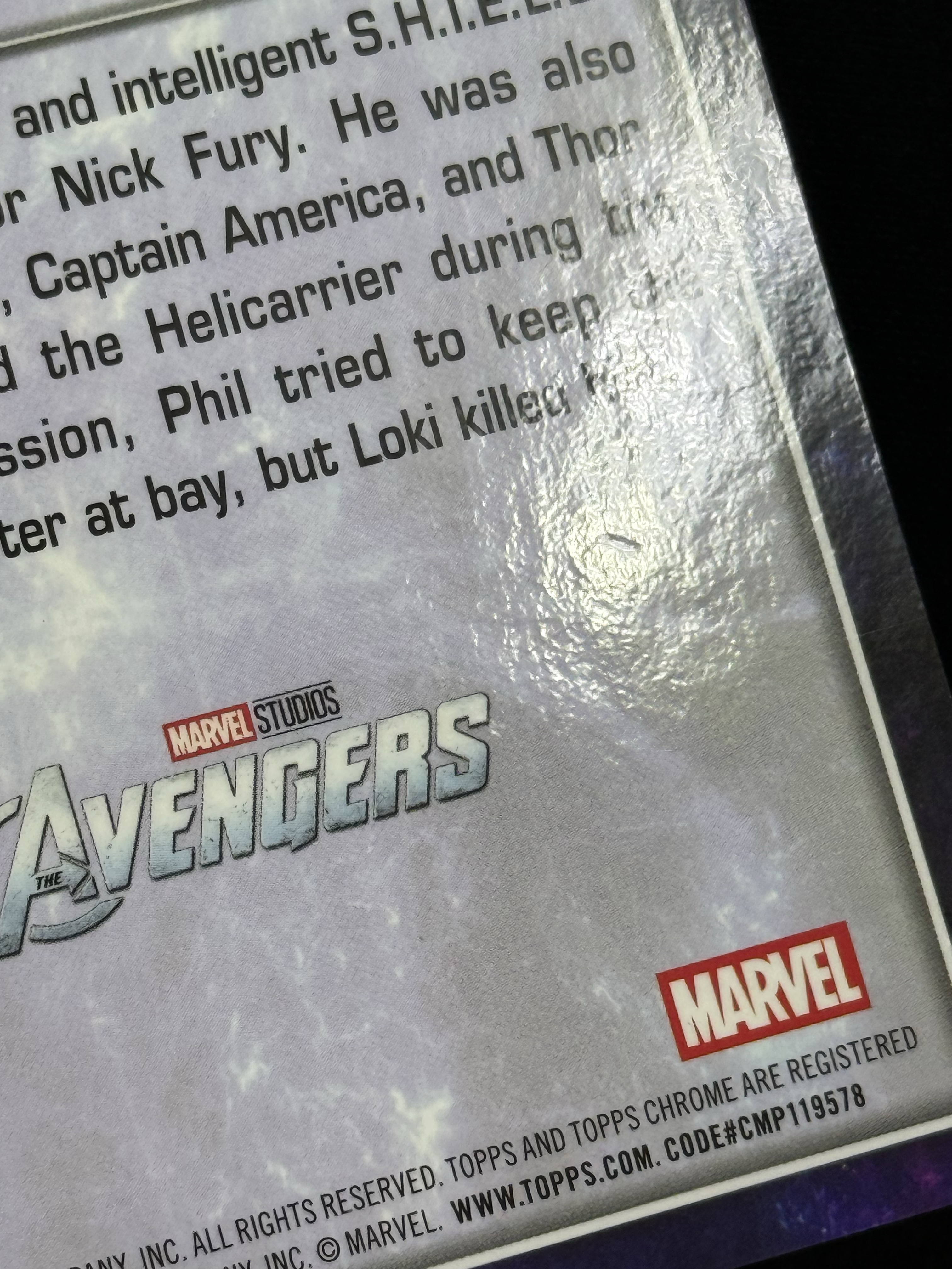 2025 Topps Marvel (MCU) Coulson 【小贝代拍】漫威 Chrome studios 复仇者联盟 菲尔 科尔森 金 ...