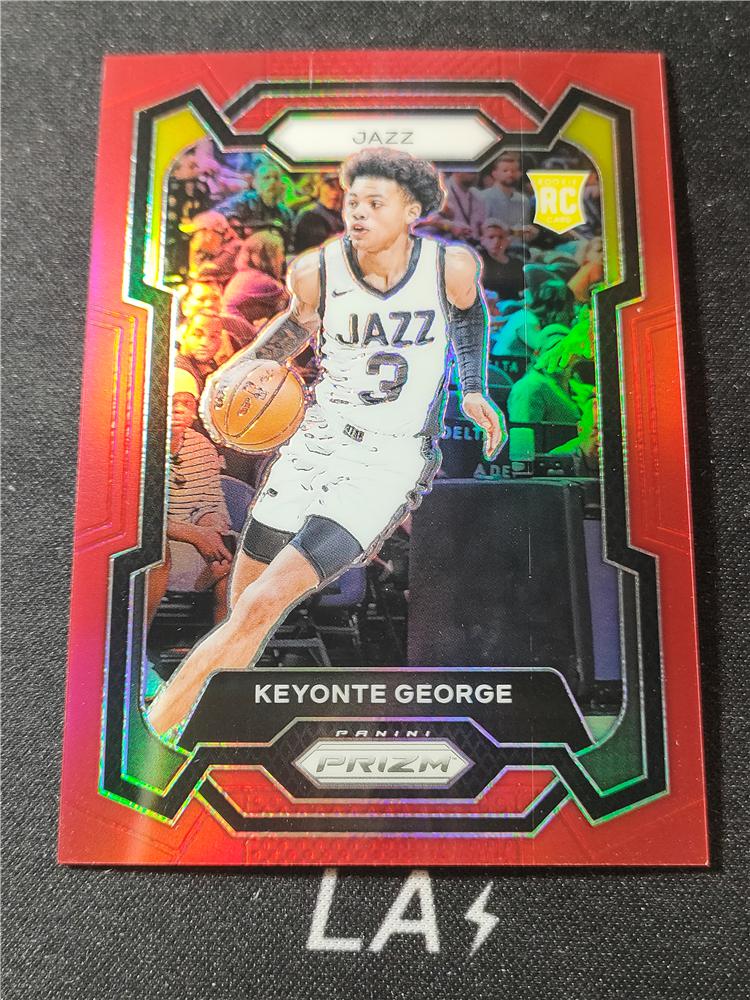 【LA拍卖】2023-24 Panini Prizm Keyonte George 新秀RC 基昂特 乔治 爵士 正新秀 红折 base ...