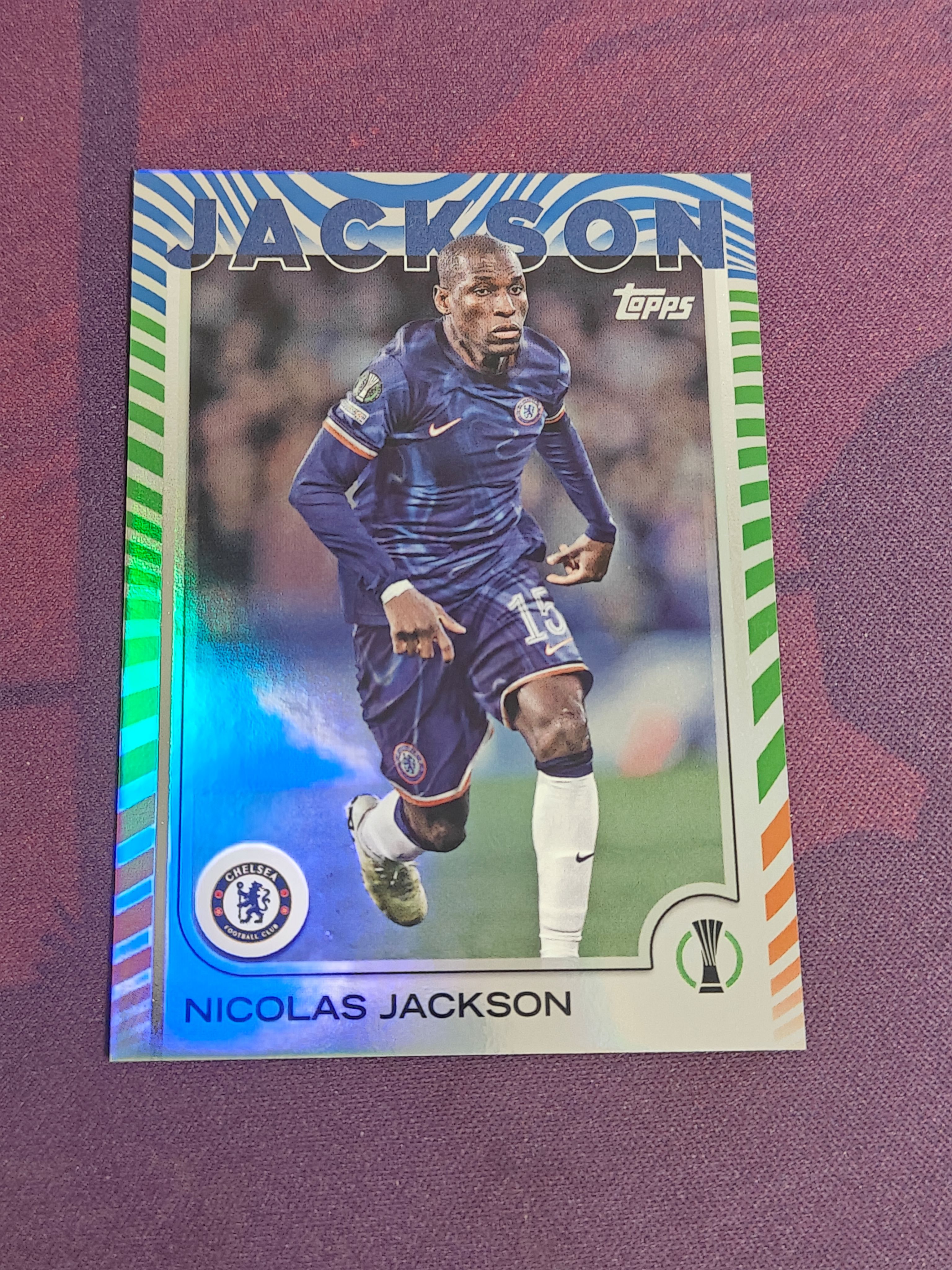 2024 Topps UCC Nicolas Jackson 欧冠 英超 切尔西 尼古拉斯 杰克逊 36编 新篇章平行 低编 新鲜出炉 卡淘