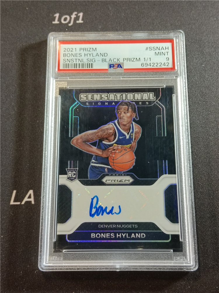 【LA拍卖精品】2021-22 Panini Prizm Bones Hyland PZ 掘金 博恩斯 海兰 海兰德 RC 新秀 ...