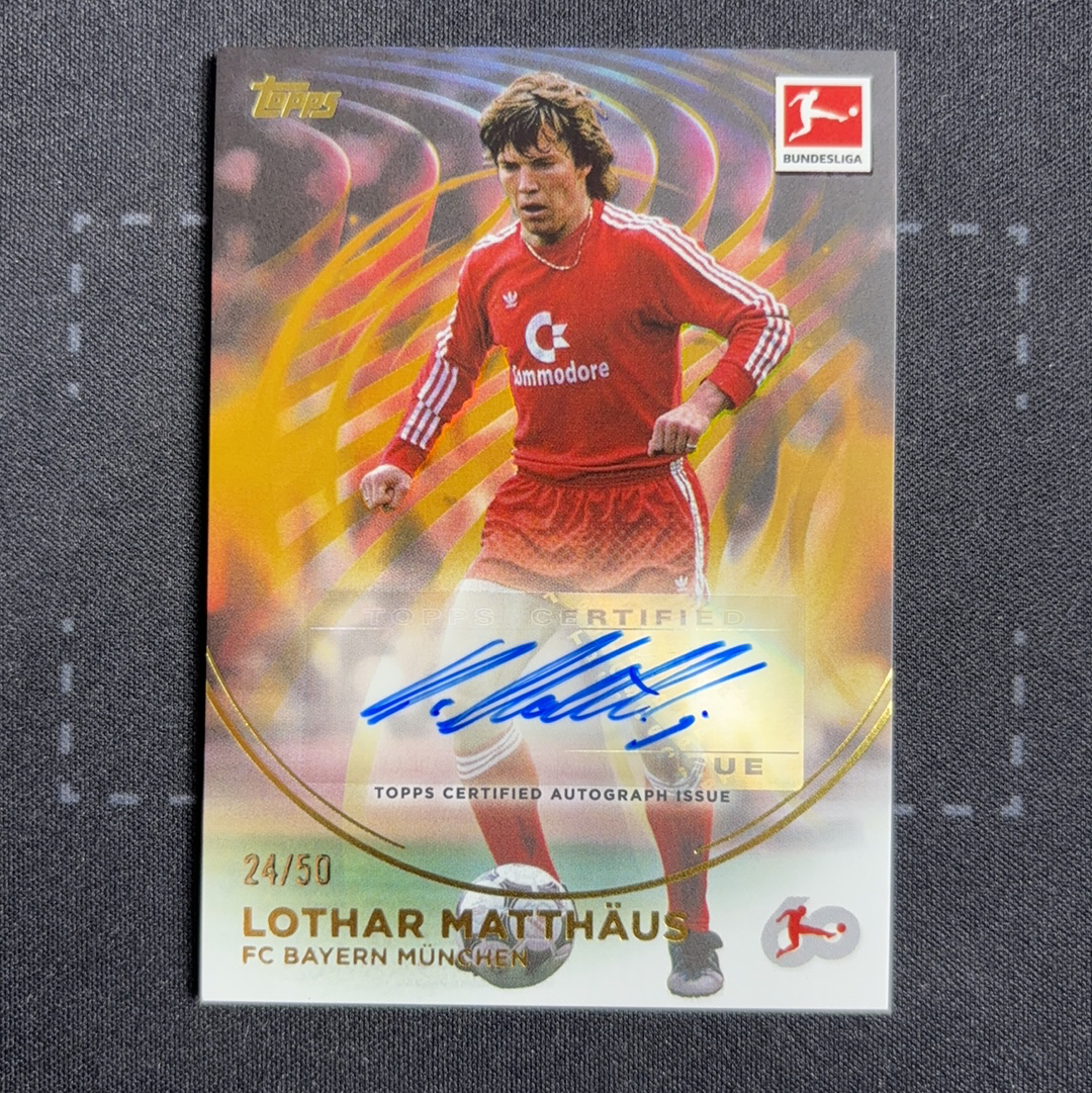 2024 Topps Bundesliga 60th Years Lothar Matthaus 【十一拍卖】德甲60周年 拜仁 洛塔尔 ...