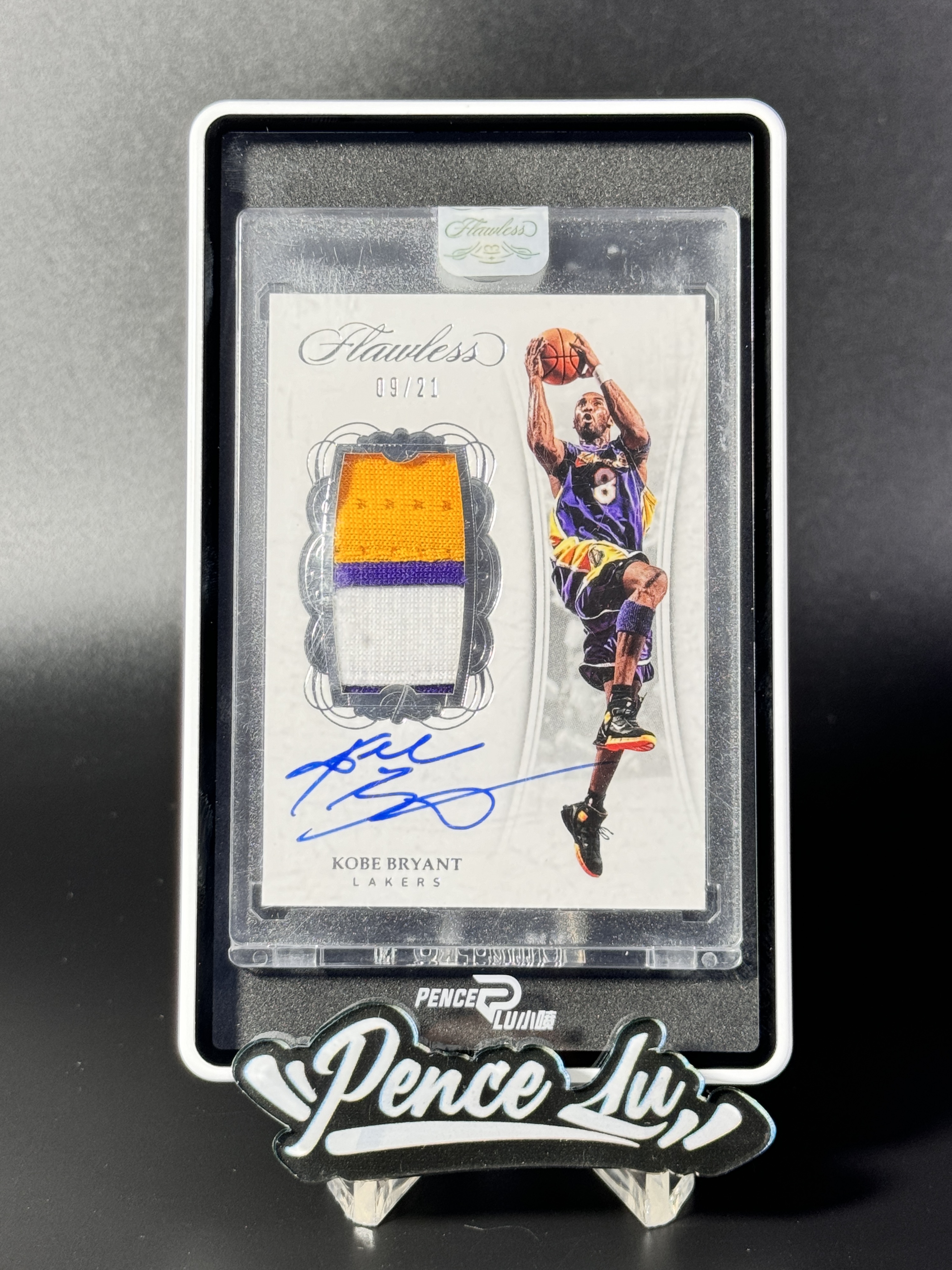 【喷子拍卖】2017-18 panini flawless Kobe Bryant 手提 洛杉矶湖人 科比 布莱恩图 patch 签字 21编 ...