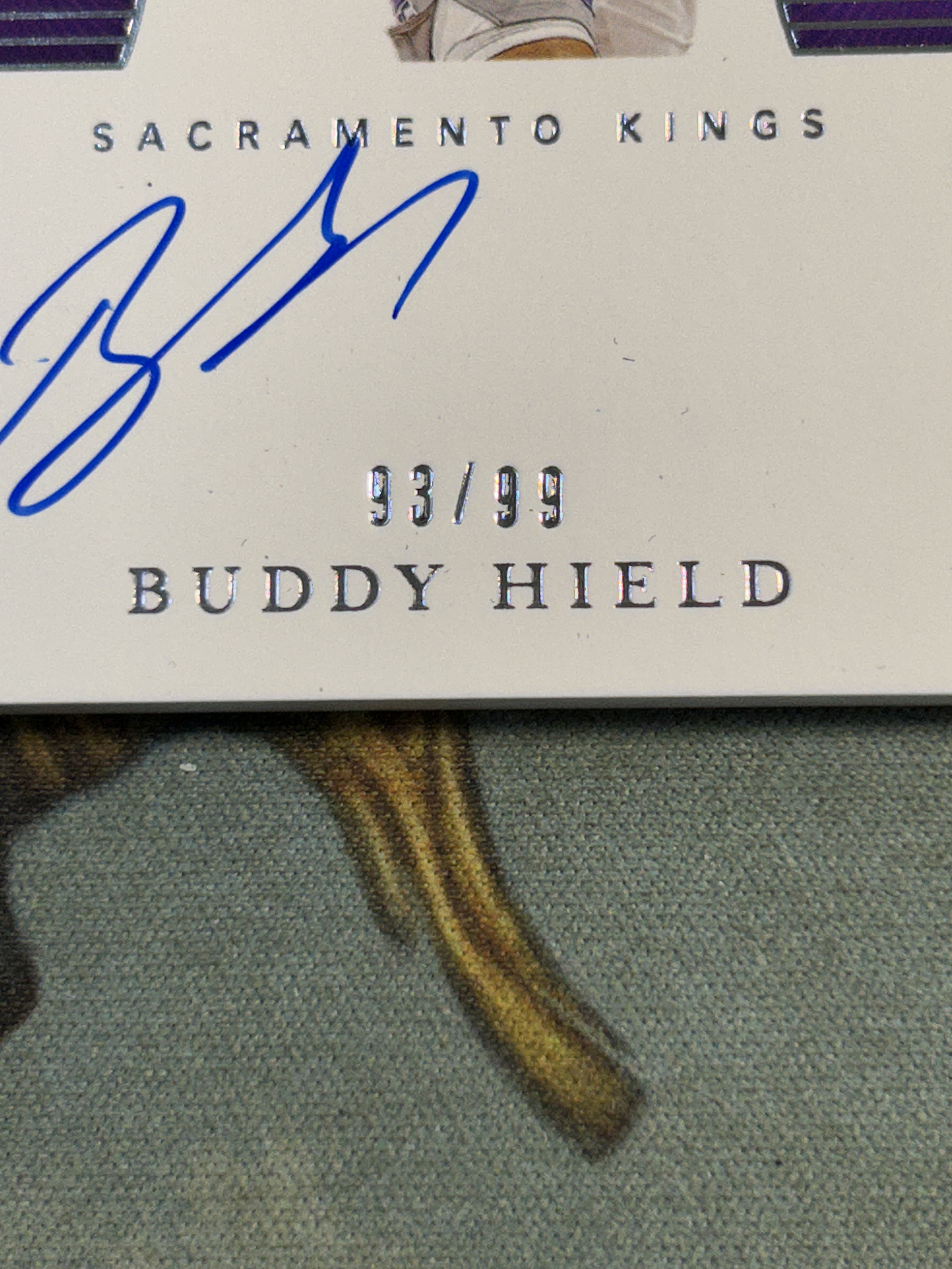 20-21 NATIONAL 国宝 签名 限量/99 BUDDY HIELD 巴迪·希尔德 国王 (品见大图,有小瑕)《苏州卡通》Z ...