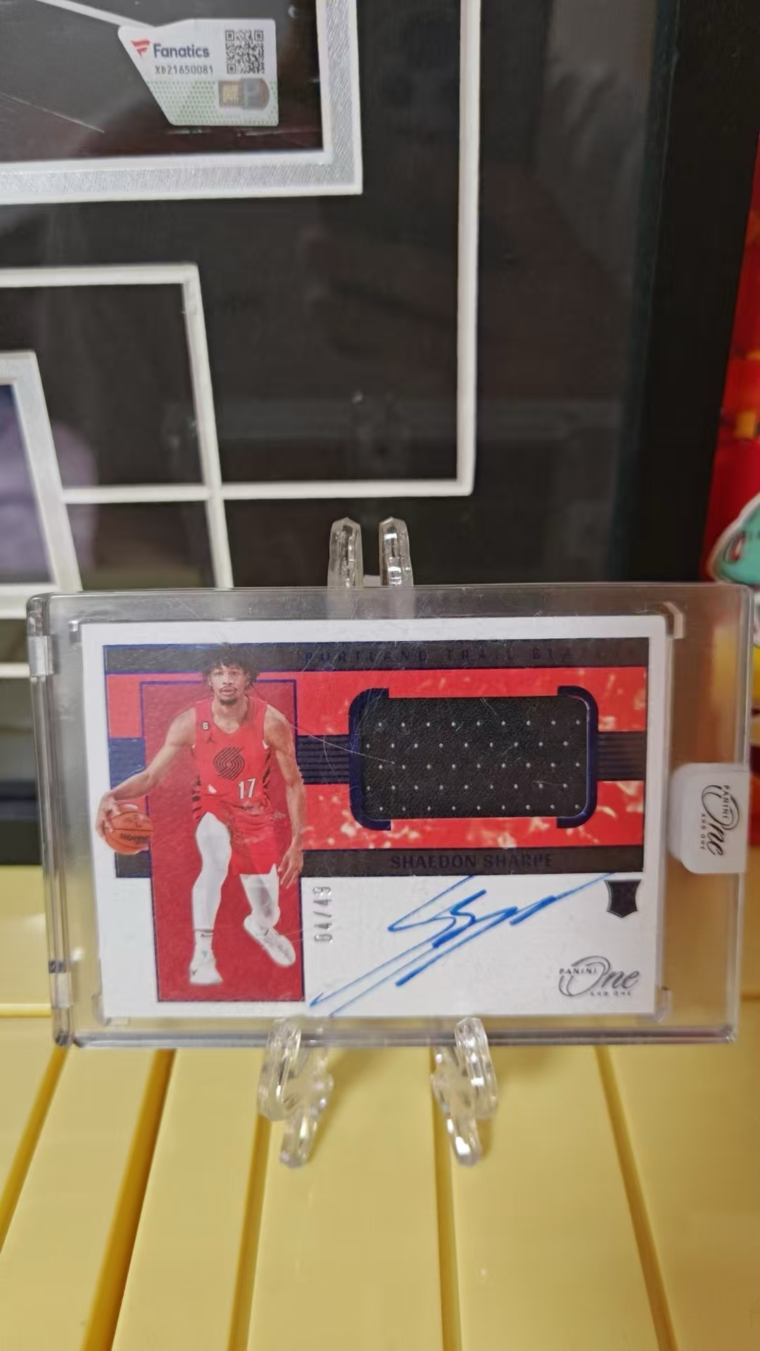 2022-23 Panini One and One Shaedon Sharpe RC 【国王拍卖0.3％手续费】 开拓者新秀 谢登夏普 ...