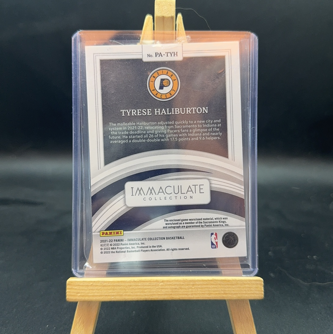 【Roseee代卖】2021-22 Panini Immaculate Tyrese Haliburton 哈利伯顿 步行者 爱咪咪 49编 ...