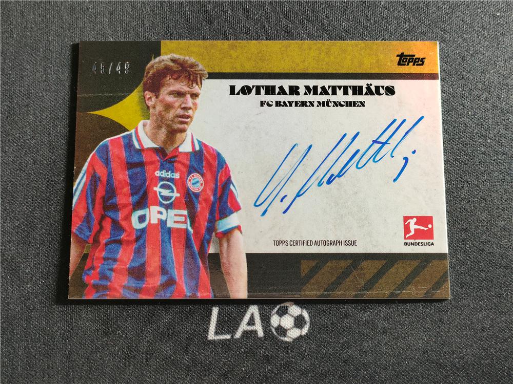 【LA足球】 2023-24 Topps Platinum Curated set LOTHAR MATTHAUS 德甲60周年马特乌斯白金盒 ...