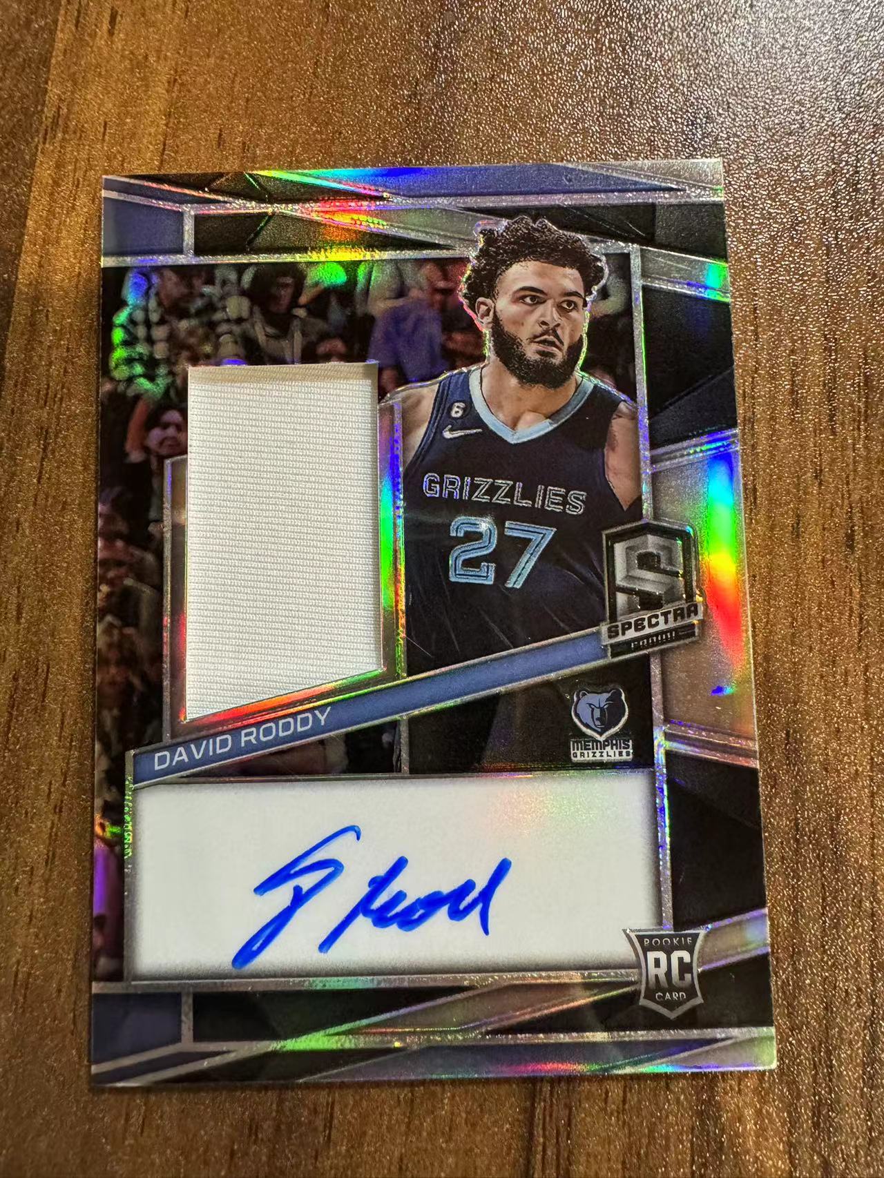 2022-23 Panini Spectra David Roddy RC 【OBD拍卖】大卫罗迪 灰熊新秀 光谱 rja 签字 物料 卡签 ...