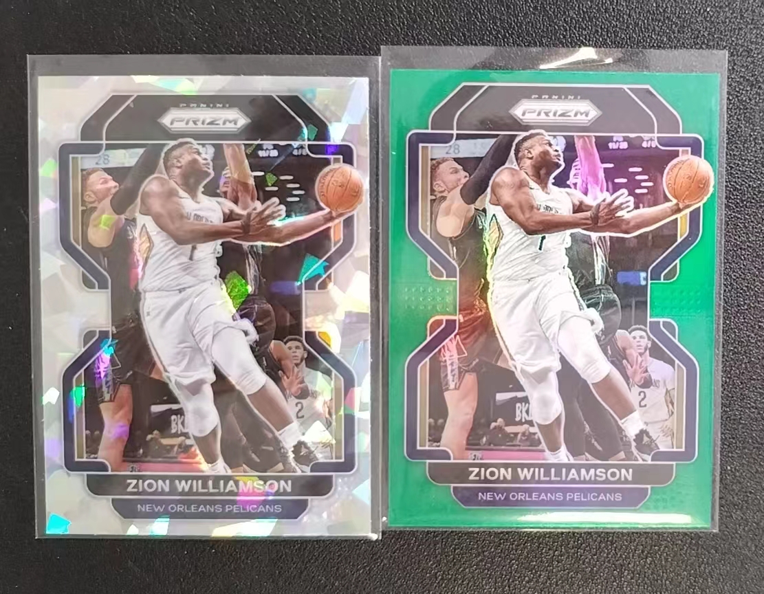 21-22 Prizm 鹈鹕 胖虎 锡安 蔡恩 宰恩 威廉姆斯 威廉森 zion 碎冰折 绿折 lot【康大福】11【超新星代卖】A 卡淘