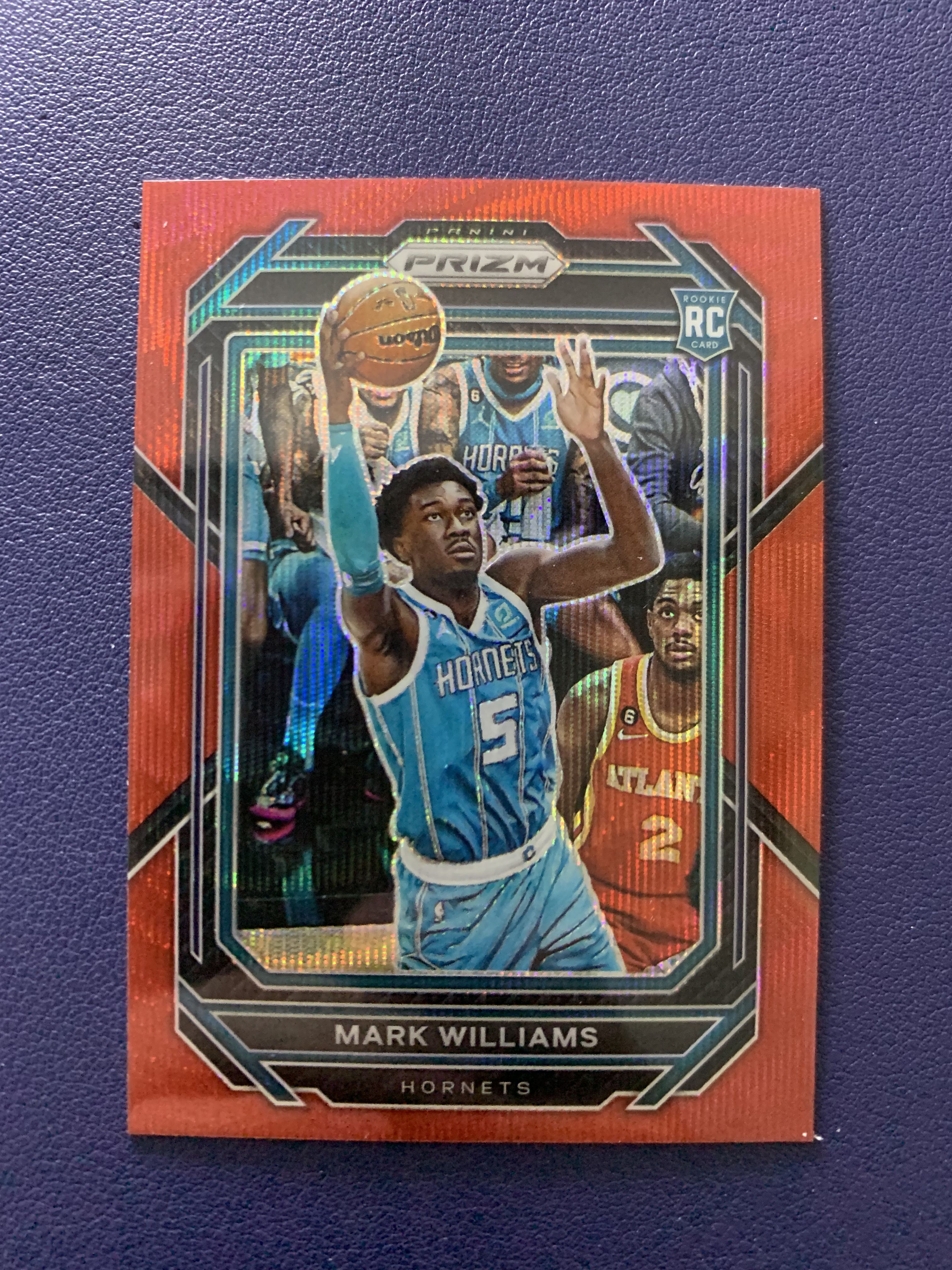 2022-23 Panini Prizm Mark Williams 【大树代卖】马克威廉姆斯 黄蜂 新秀 三球队友 pz 红波纹折 实卡好看 ...