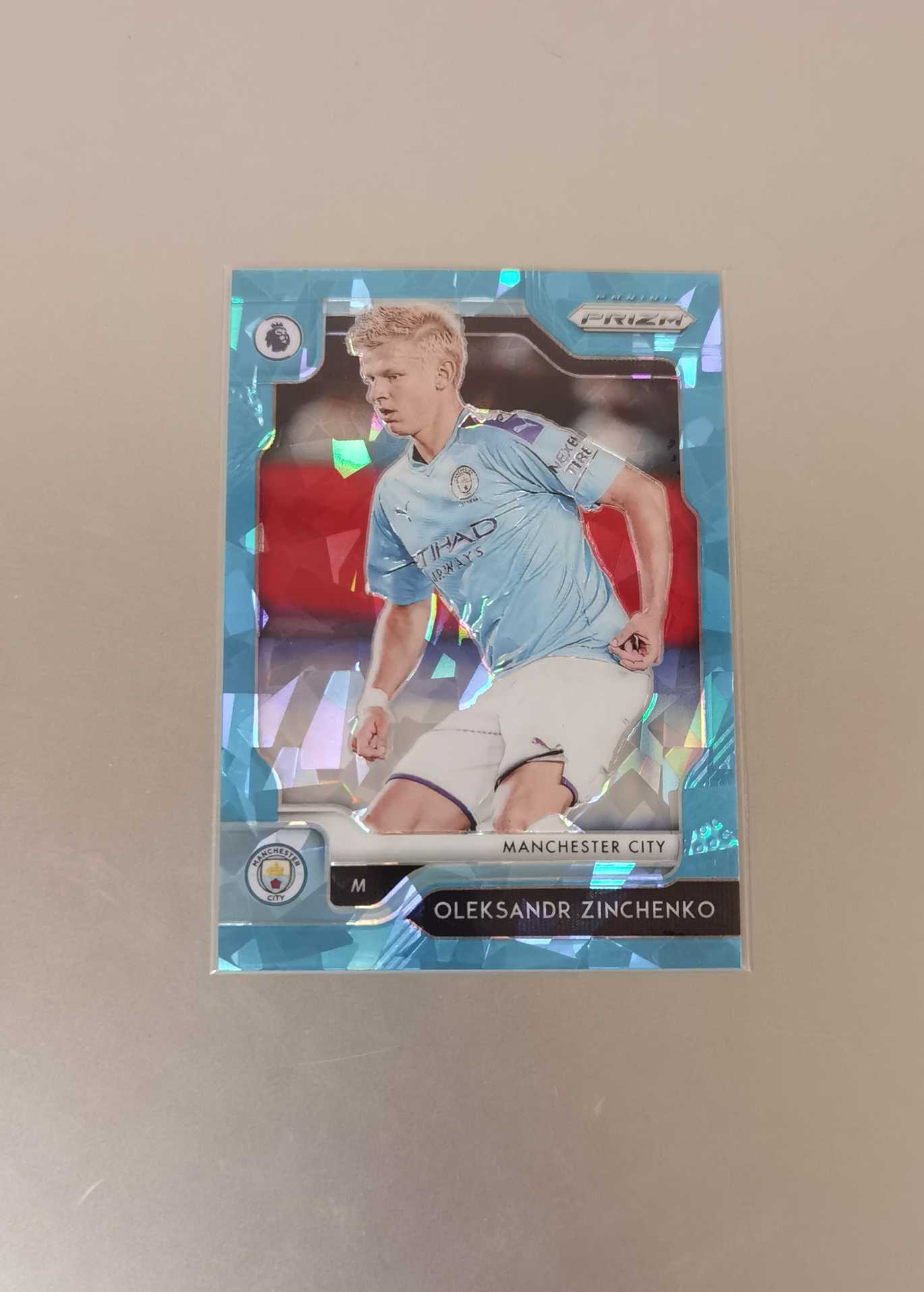 2019-20 Panini Prizm Oleksandr Zinchenko RC 英超 元年 津琴科 75编 蓝碎冰折 曼城 阿森纳 ...