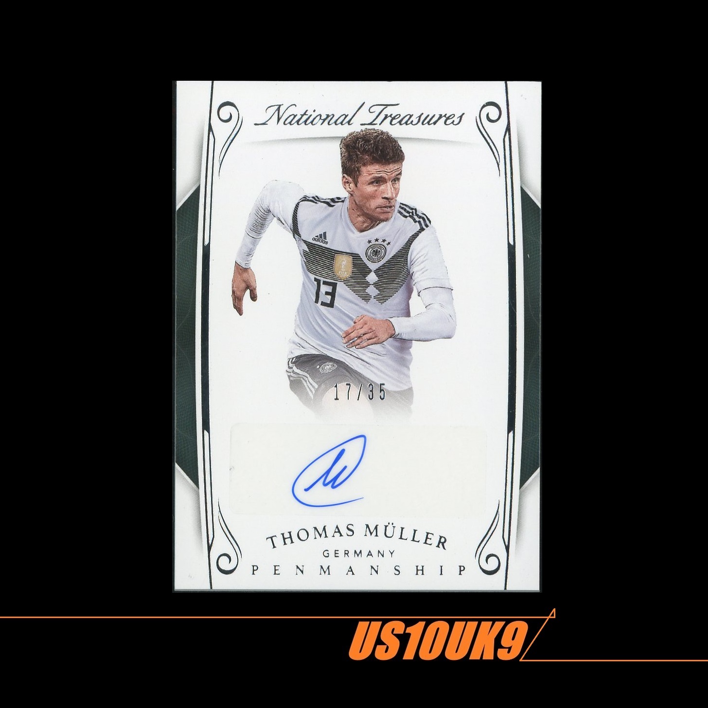2018 元年 国宝 Thomas Muller 托马斯穆勒 Penmanship 签字 德国 拜仁慕尼黑 17/35编【US10-X101 ...
