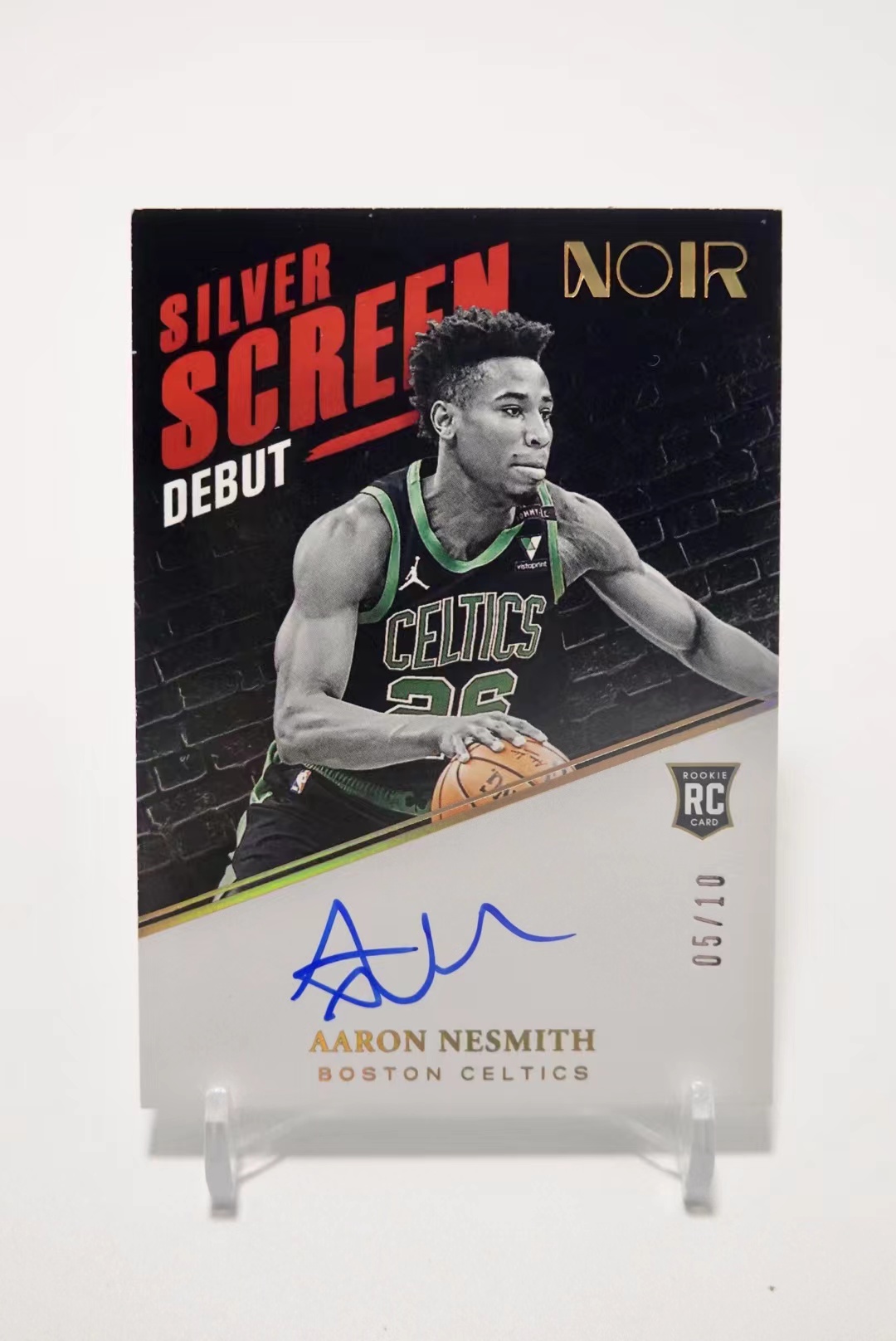 2020-21 Panini Noir Aaron Nesmith RC 【板蓝根 稀有135】阿隆 内史密斯 10编 新秀签字 卡签 诺尔 微瑕如图 拍前请阅读描述 卡淘