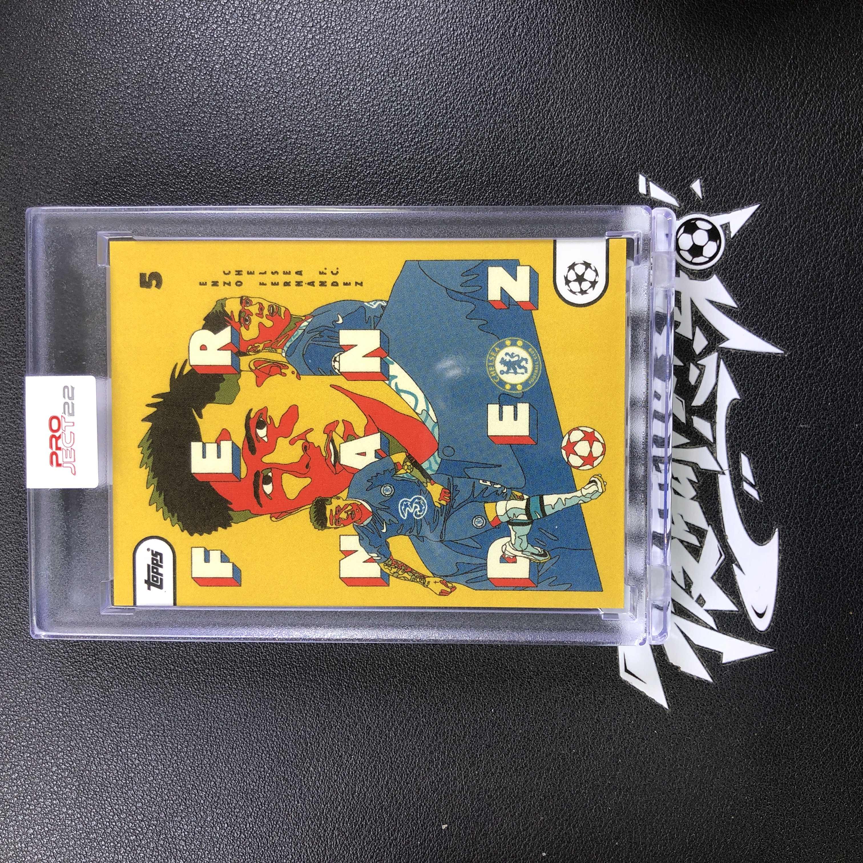 【怒射拍卖 接代卖】拔脚屁二F20 2022 topps project 22艺术家联名油画 恩佐 切尔西 欧冠 阿根廷 本菲卡 第38期 原封砖 顺丰寄付细节图已拍 卡淘