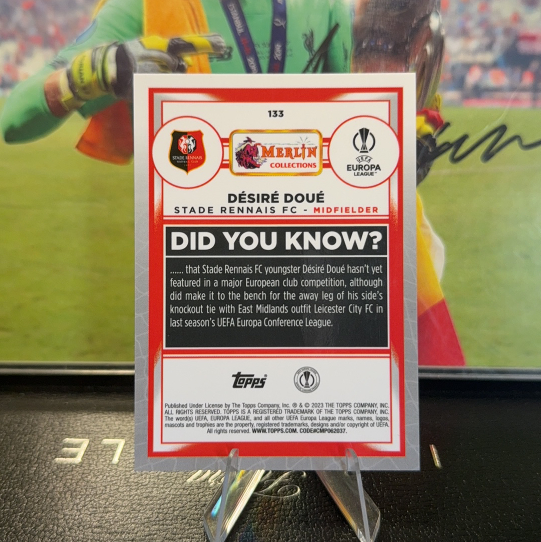 2023 Topps Merlin chrome Desire Doue RC 【魔王拍卖】欧战 梅林 法国 大巴黎 新秀 德西雷 杜埃 ...