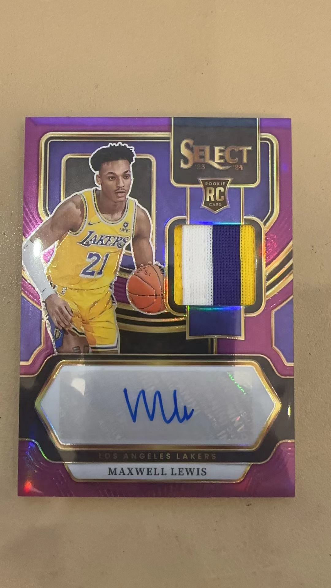 2023-24 Panini Select Maxwell Lewis RC 【颠包拍卖】Select 湖人 马克斯韦尔 刘易斯 /99编 ...