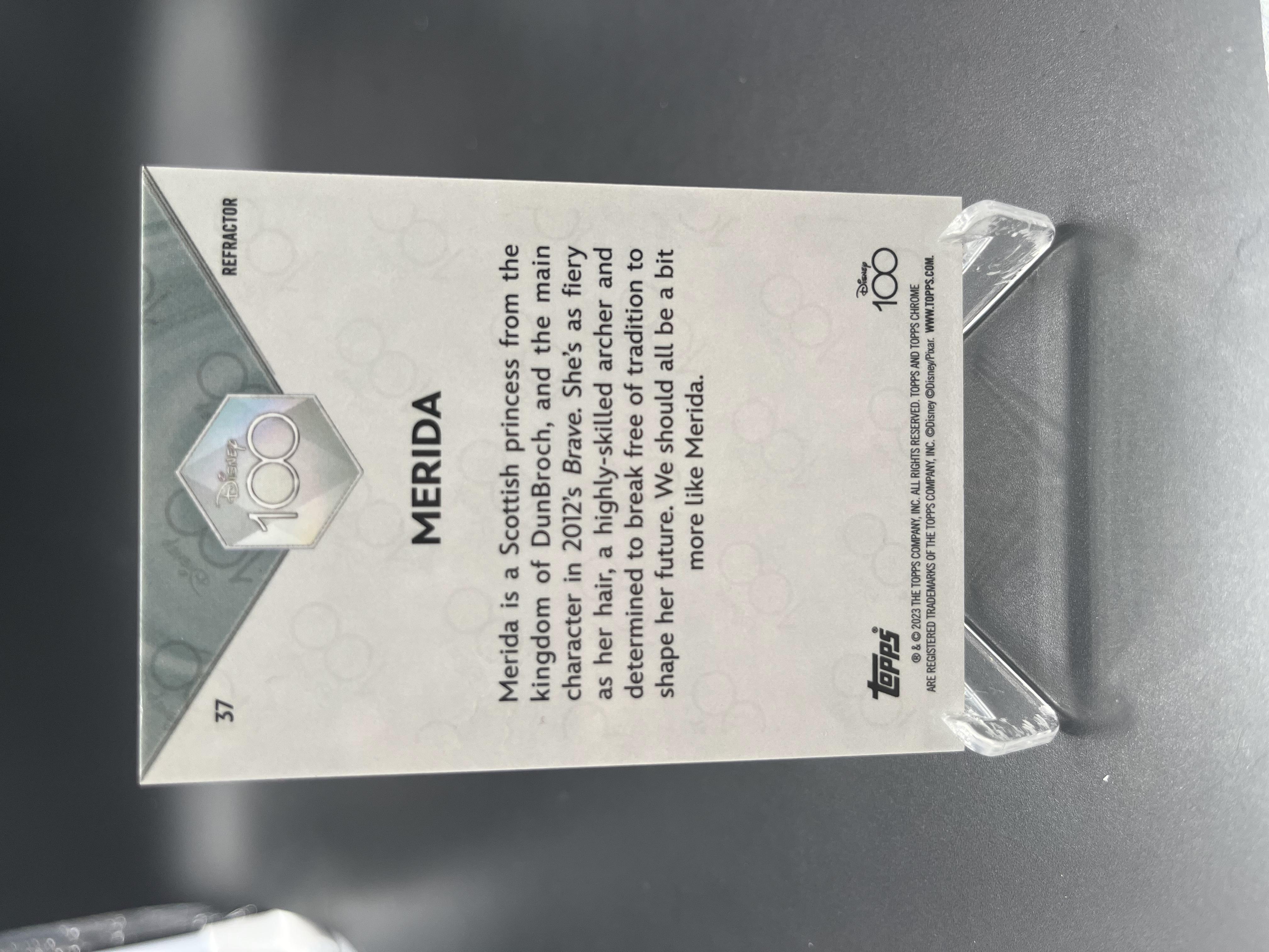 2023 Topps Chrome Merida 【808卡社】元年 迪士尼100周年 银折 勇敢传说 梅莉达 卡品如图 凑套必备 67 卡淘