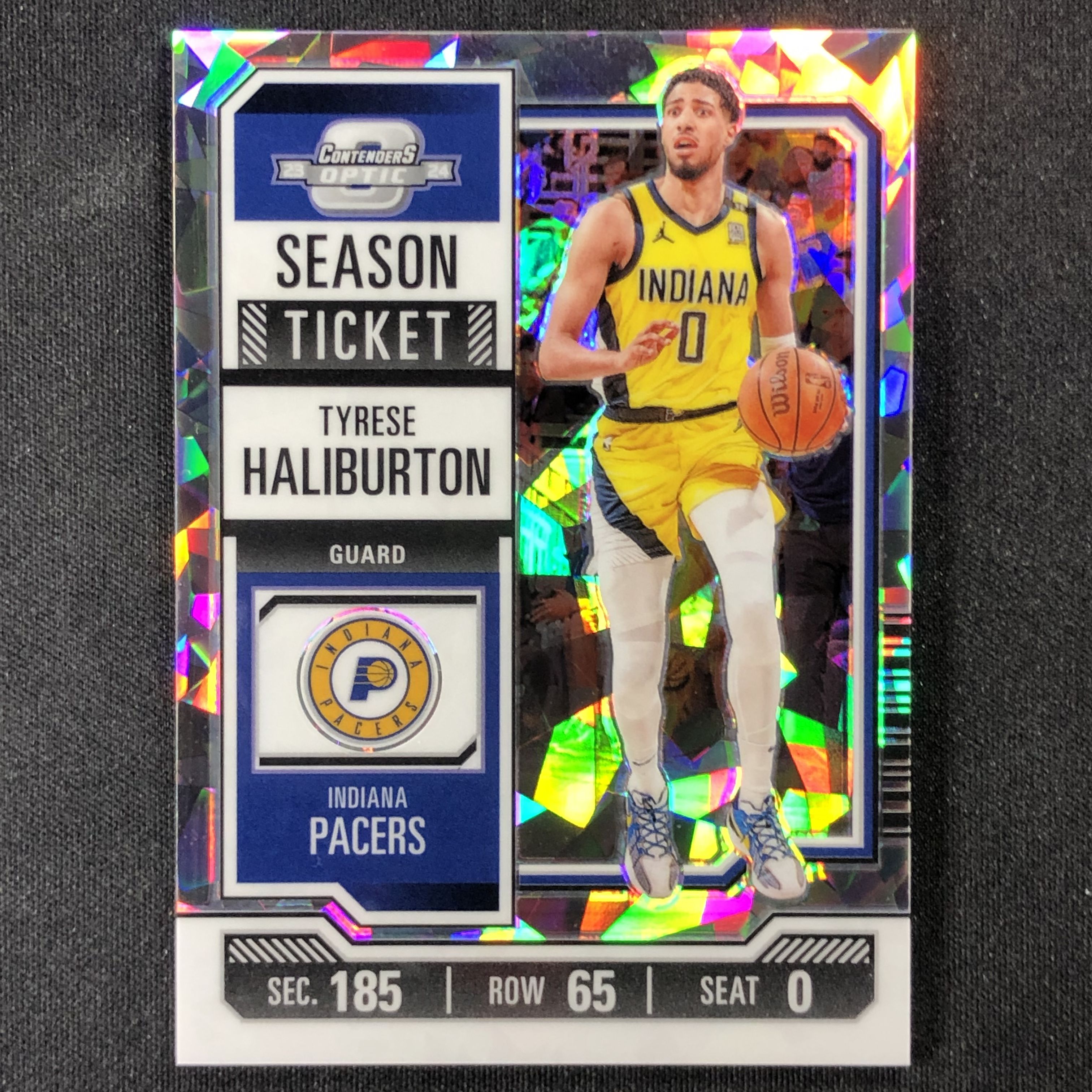 2023-24 Panini Contenders Optic Tyrese Haliburton 【piaji】球票 哈利伯顿 步行者 ...