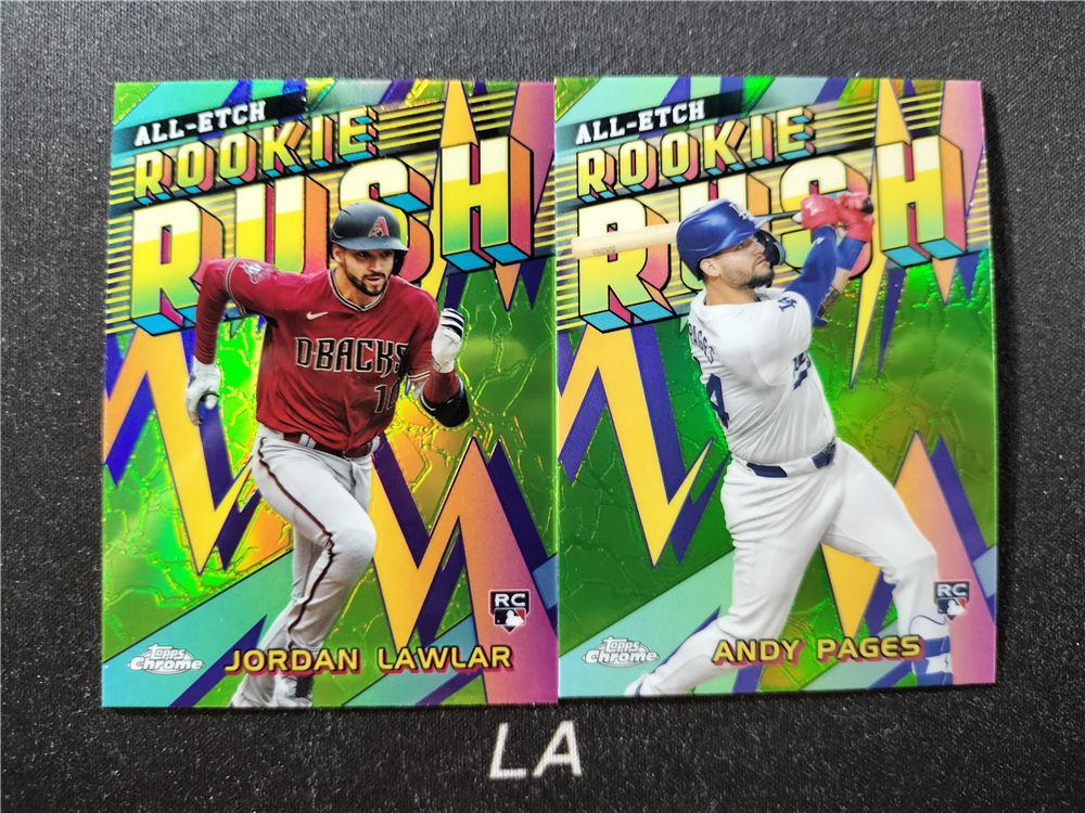 【LA拍卖】2024 Topps Chrome 棒球系列 新秀RC 乔丹 劳勒 劳拉尔 亚利桑那响尾蛇队 安迪 佩奇斯 被洛杉矶道奇队 All ...