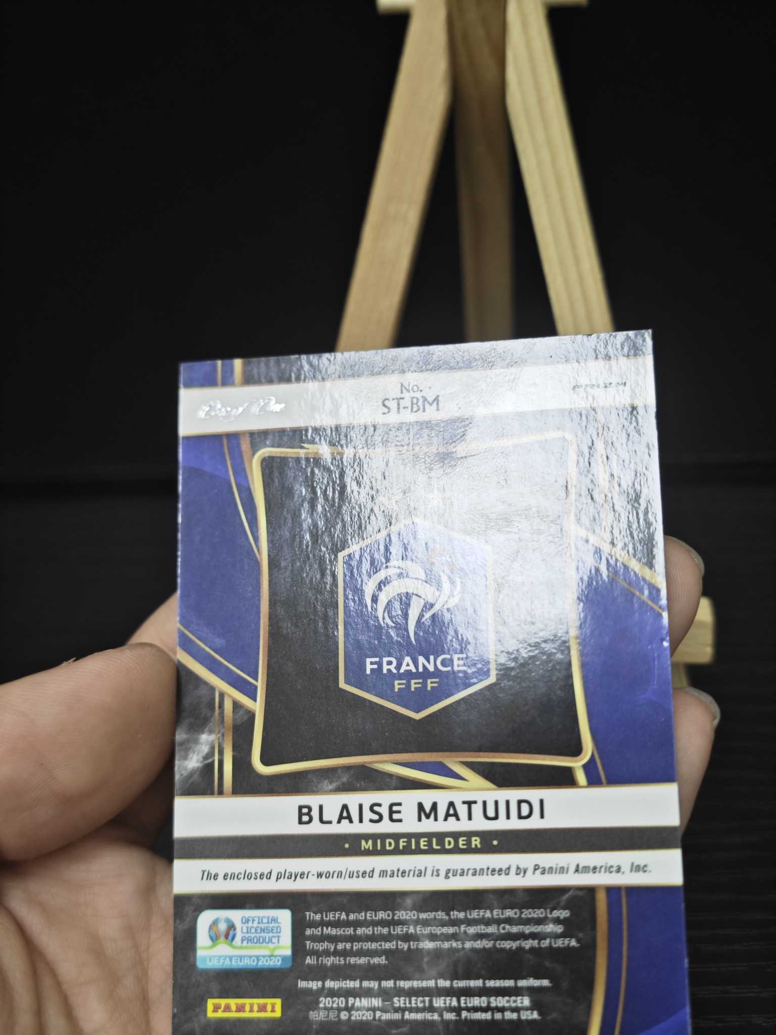 2020 Panini Select UEFA Euro Preview BLAISE MATUIDI 欧洲杯 法国 马图伊迪 小窗物料 黑 ...
