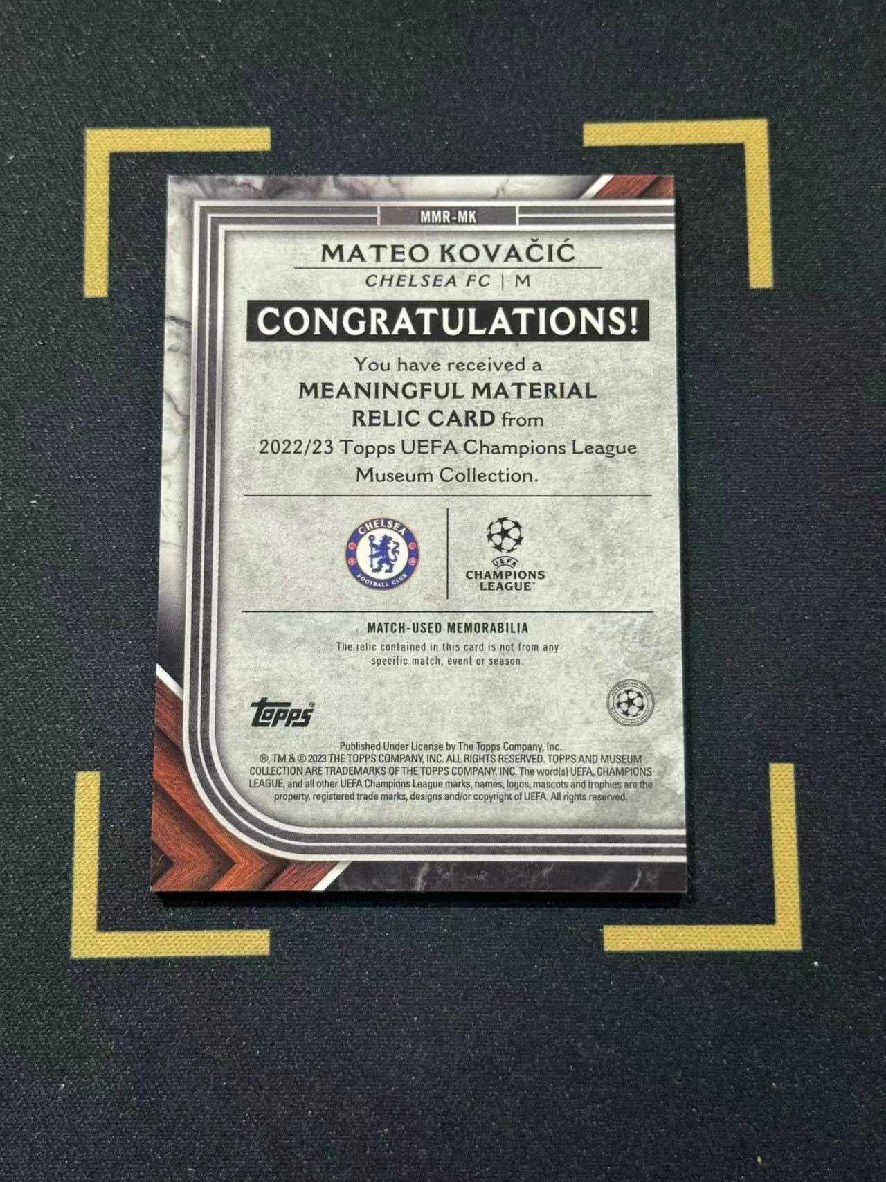 2023 Topps UEFA Champions League Mateo Kovačić 【悟吉塔代拍】欧冠 英超 英格兰 切尔西 马特奥 ...