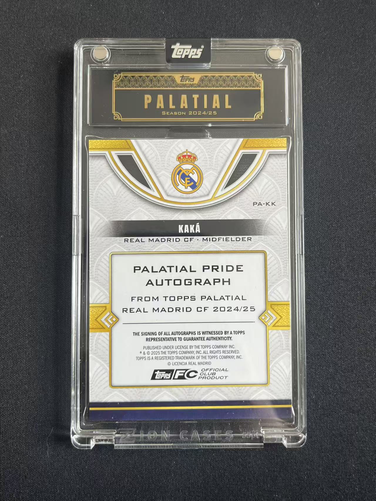 【长安代卖 截标预付80%】2024-25 Topps Palatial Real Madrid 皇马宫殿队盒 KAKA 卡卡 红折签字 5/ ...
