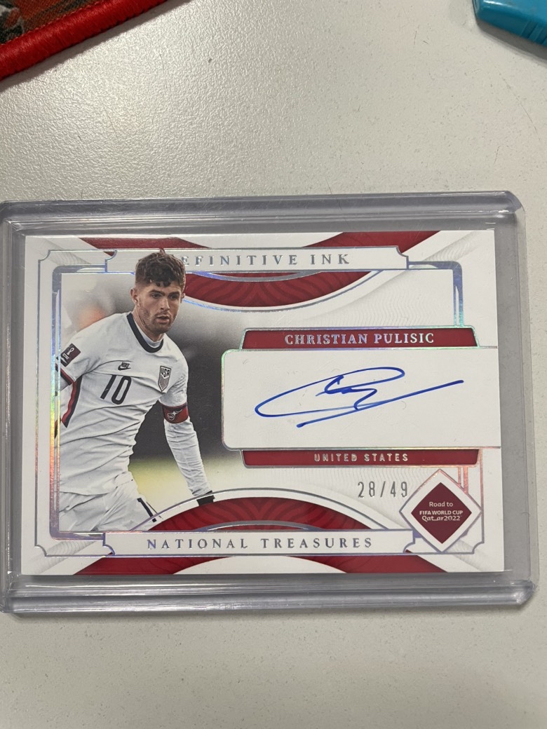 2022 Panini National Treasures Christian Pulišić 世界杯国宝Christian Pulisic ...