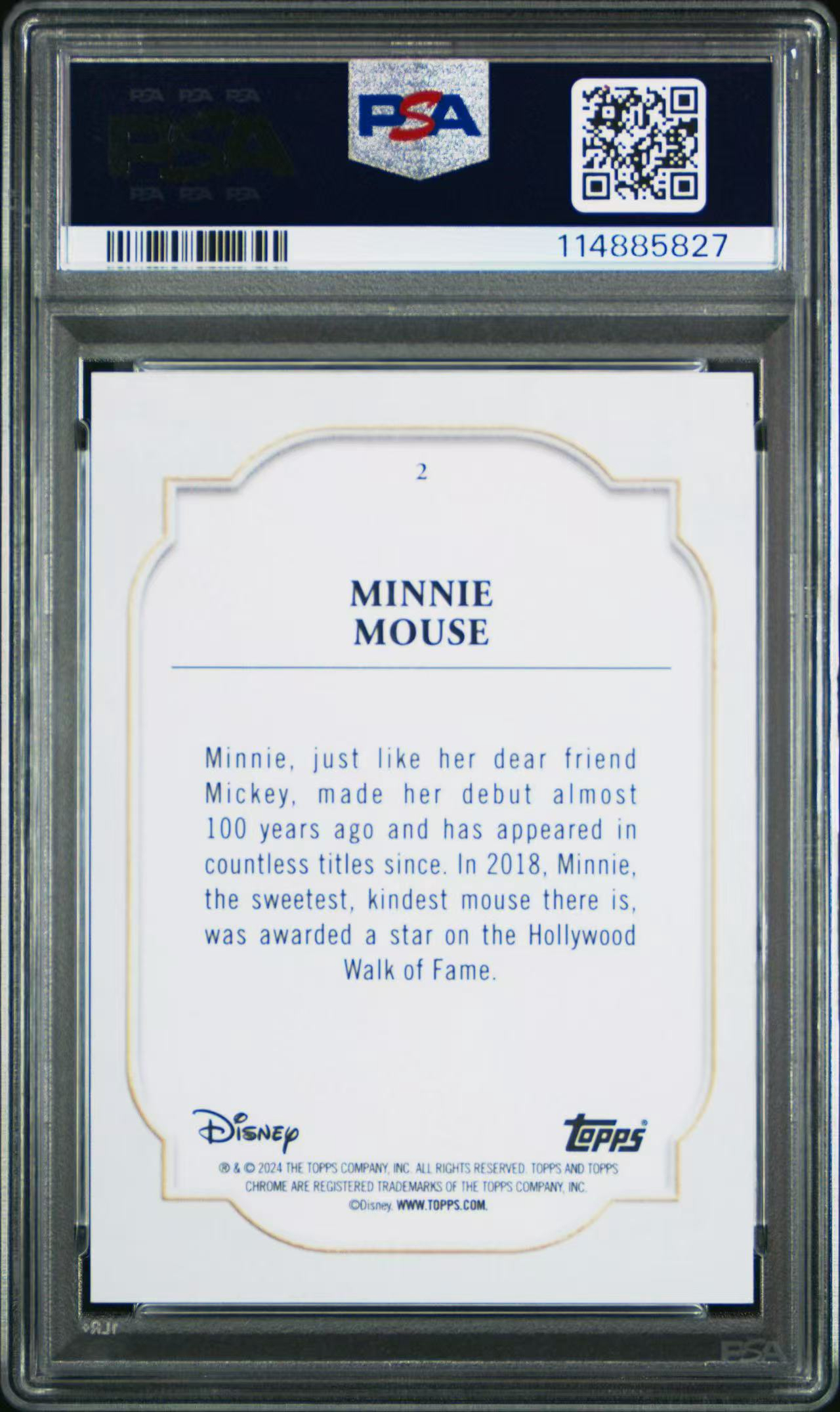 Kacey拍卖 2024 Topps Chrome Sapphire Disney Minnie Mouse 元年迪士尼蓝宝石 米老鼠 米妮 ...