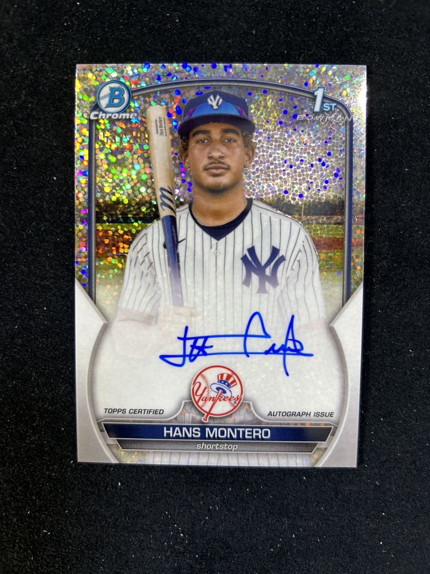 【Lucky幸运壹编壹代拍-SHI】2023 Topps Bowman Chrome 棒球 汉斯 蒙特罗 Hans Montero 1st签字 ...