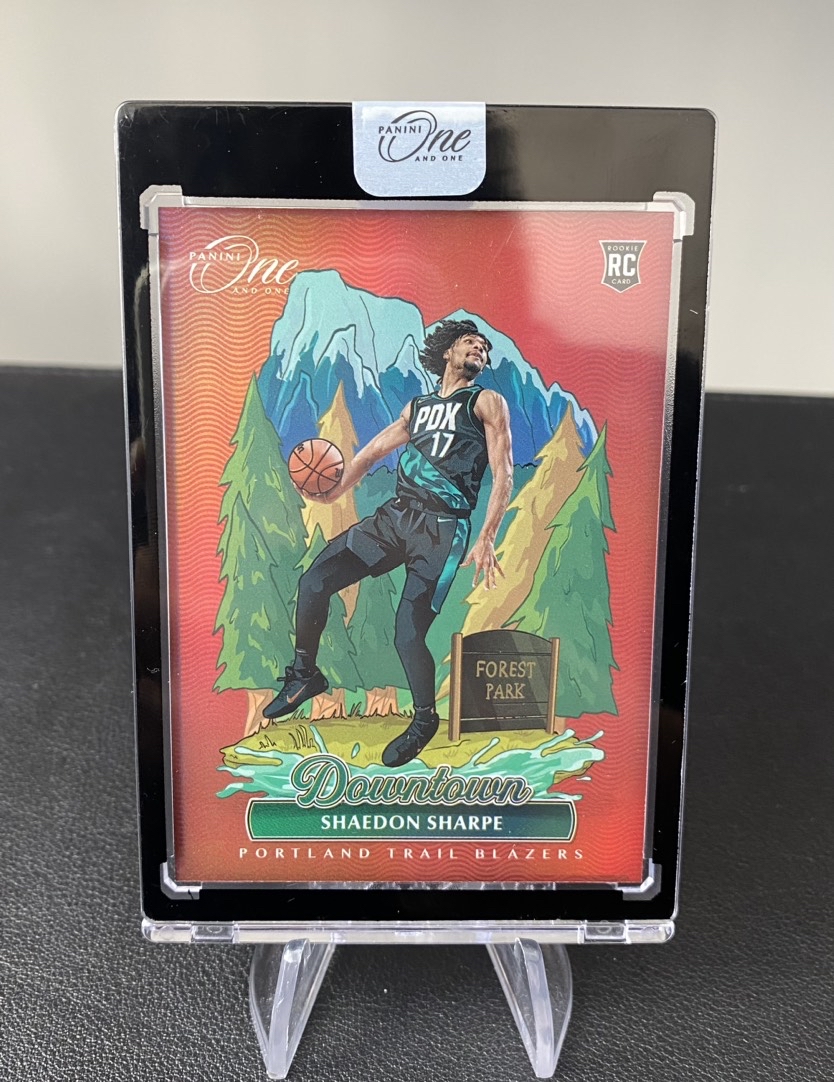 2022-23 Panini One and One Shaedon Sharpe RC 谢登夏普 downtown特卡 城市地标 大比例 ...