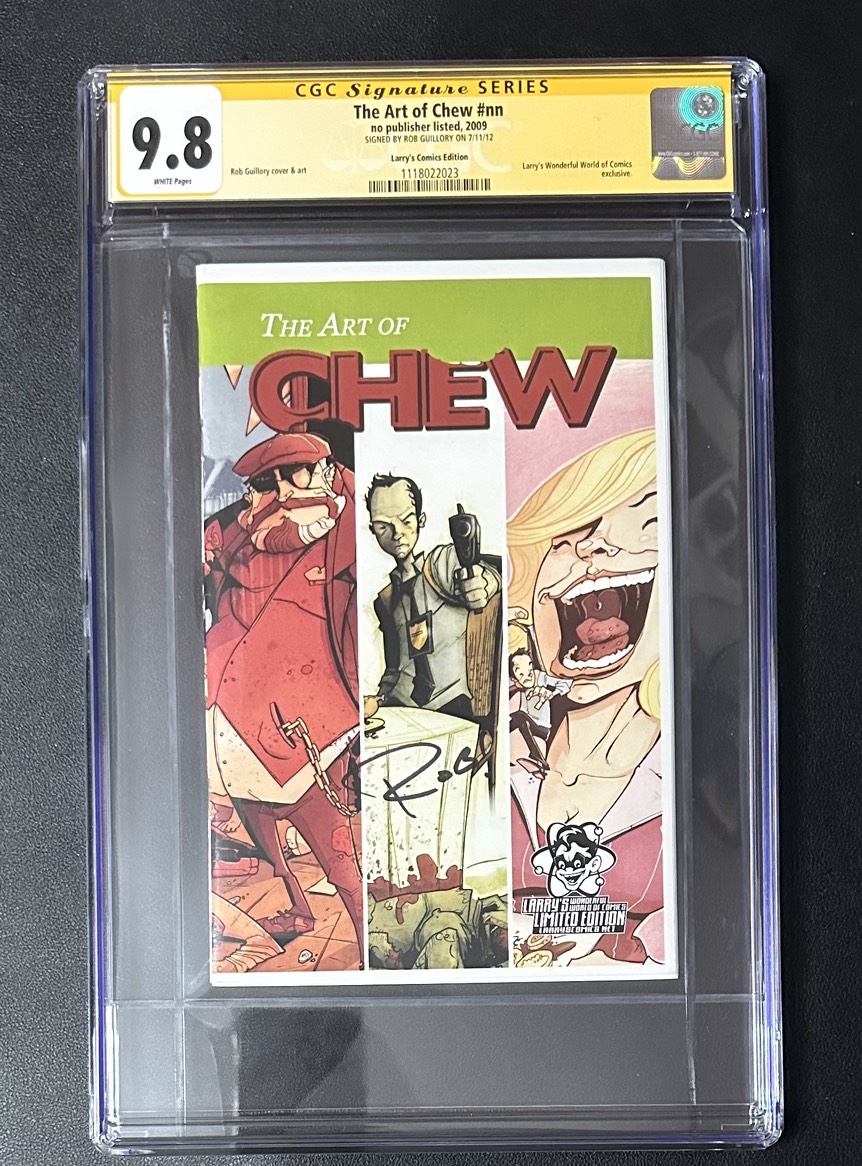 2009 The Art of Chew CGC评级 美漫漫画 CGC评级漫画 美漫期刊 9.8评分黄砖 稀有小漫画 画师 ROB ...