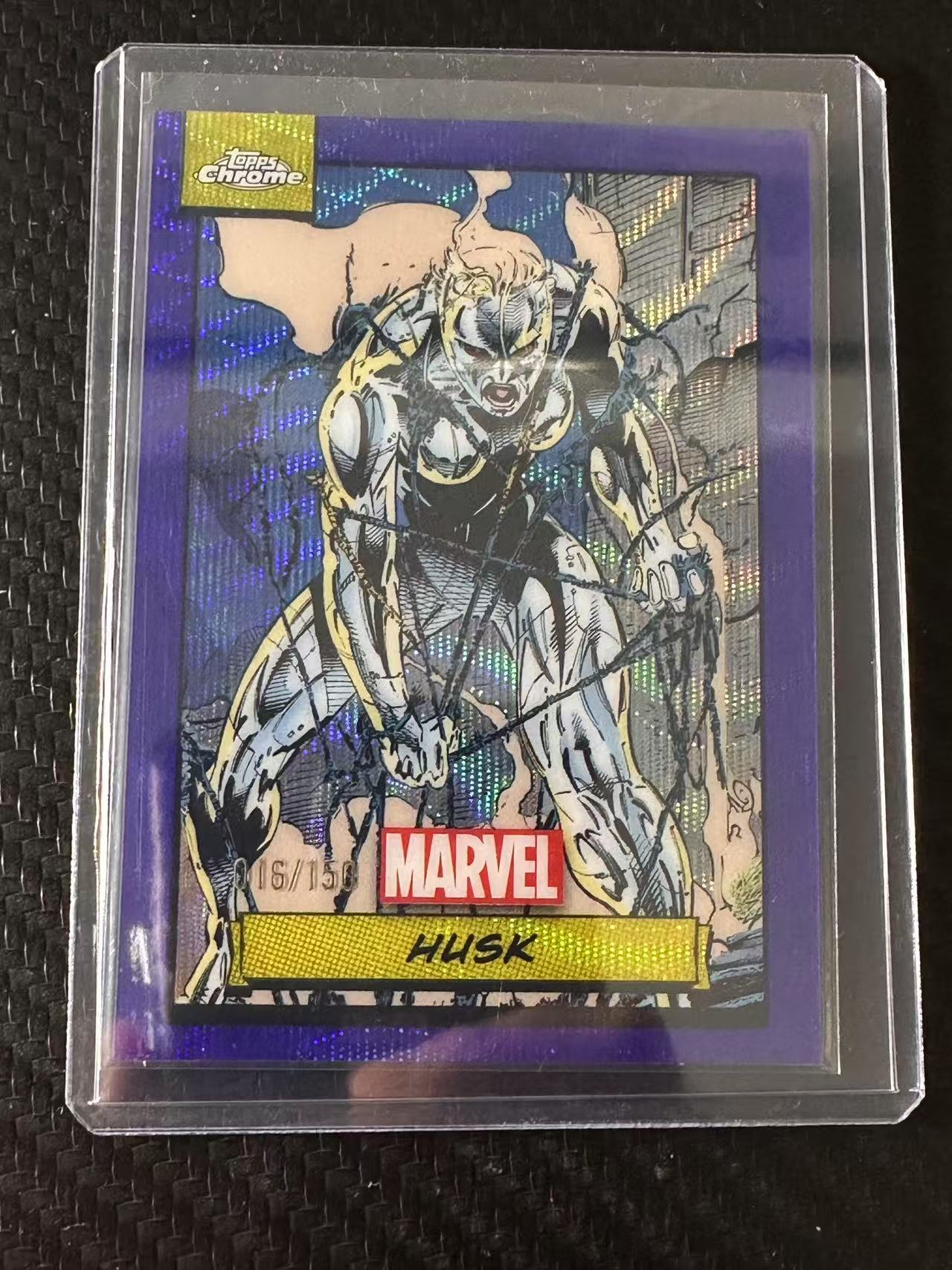 2024 Topps Marvel (MCU) 漫威 Chrome 元年 【十点代拍】 16/150编 蓝波纹折射 Husk #110 ...