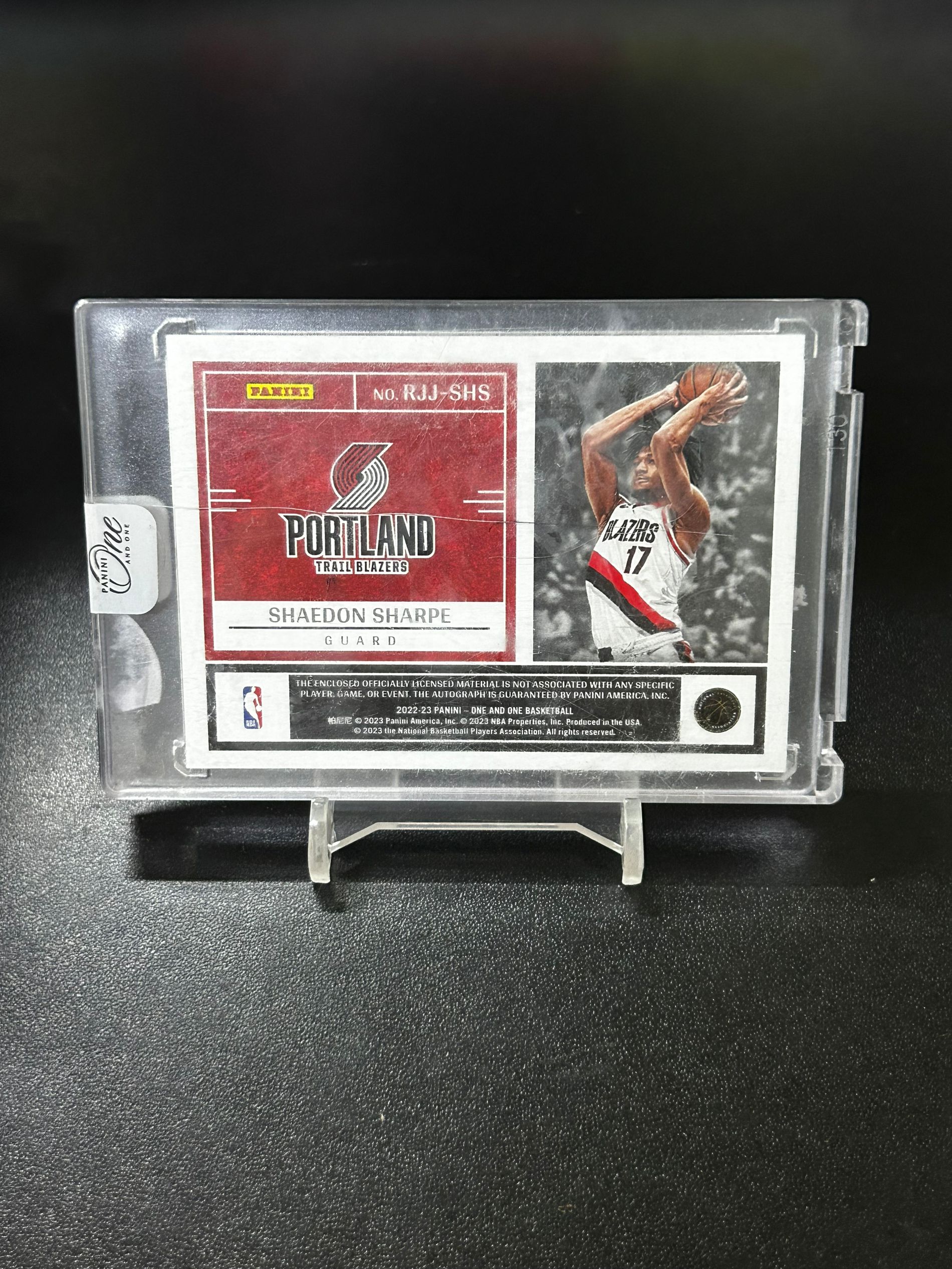 【浩行拍卖 截标预付82%】2022-23 panini one and one shaedon sharpe 开拓者 谢登 夏普 rc 新秀 ...