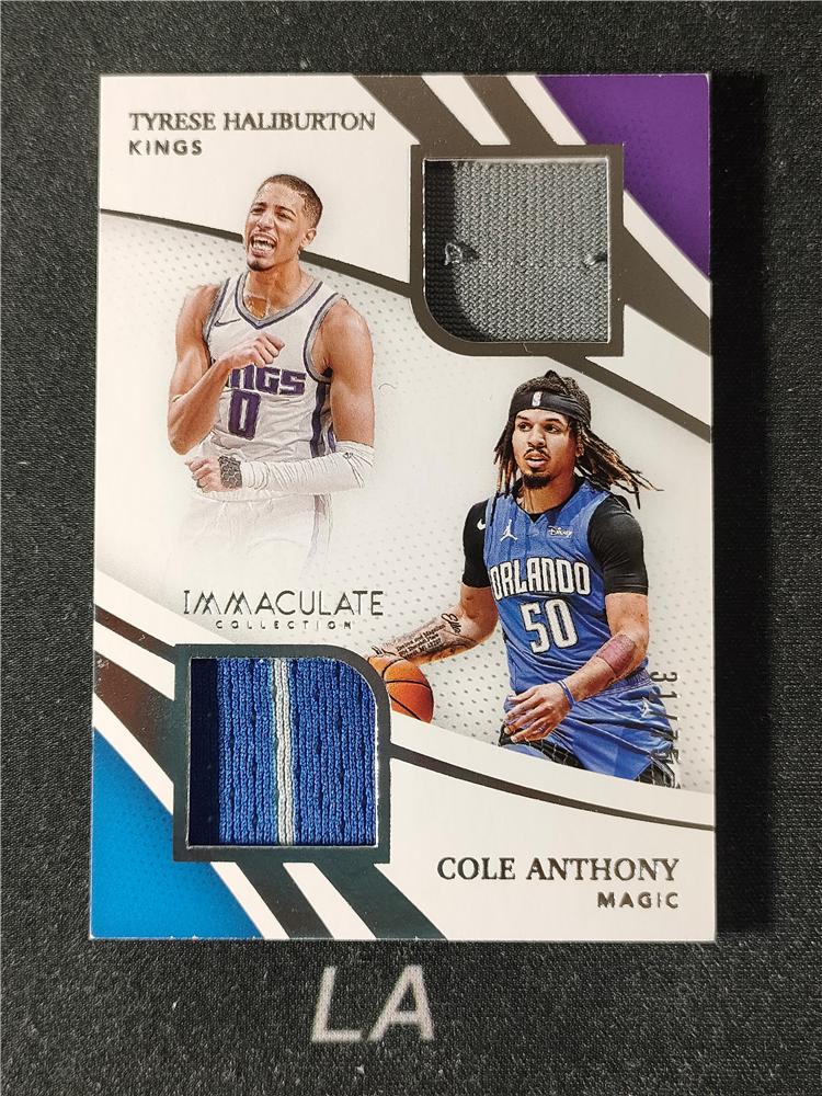 【LA拍卖】20-21 Panini Immaculate Tyrese Haliburton Cole Anthony 新秀RC 哈里伯顿 ...