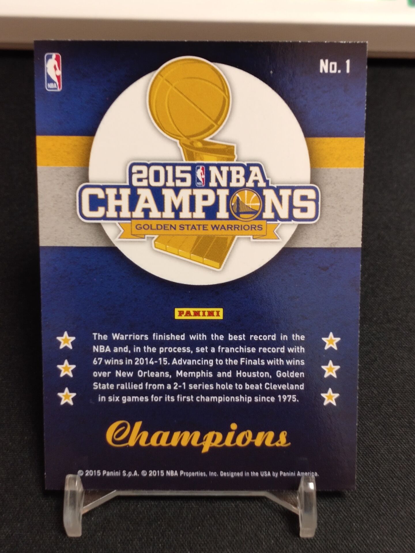 【浩行拍卖 截标预付82%】2015 panini spa champions 金州勇士队15年总冠军特卡 夺冠特卡全家福 库里 汤普森等 专 ...