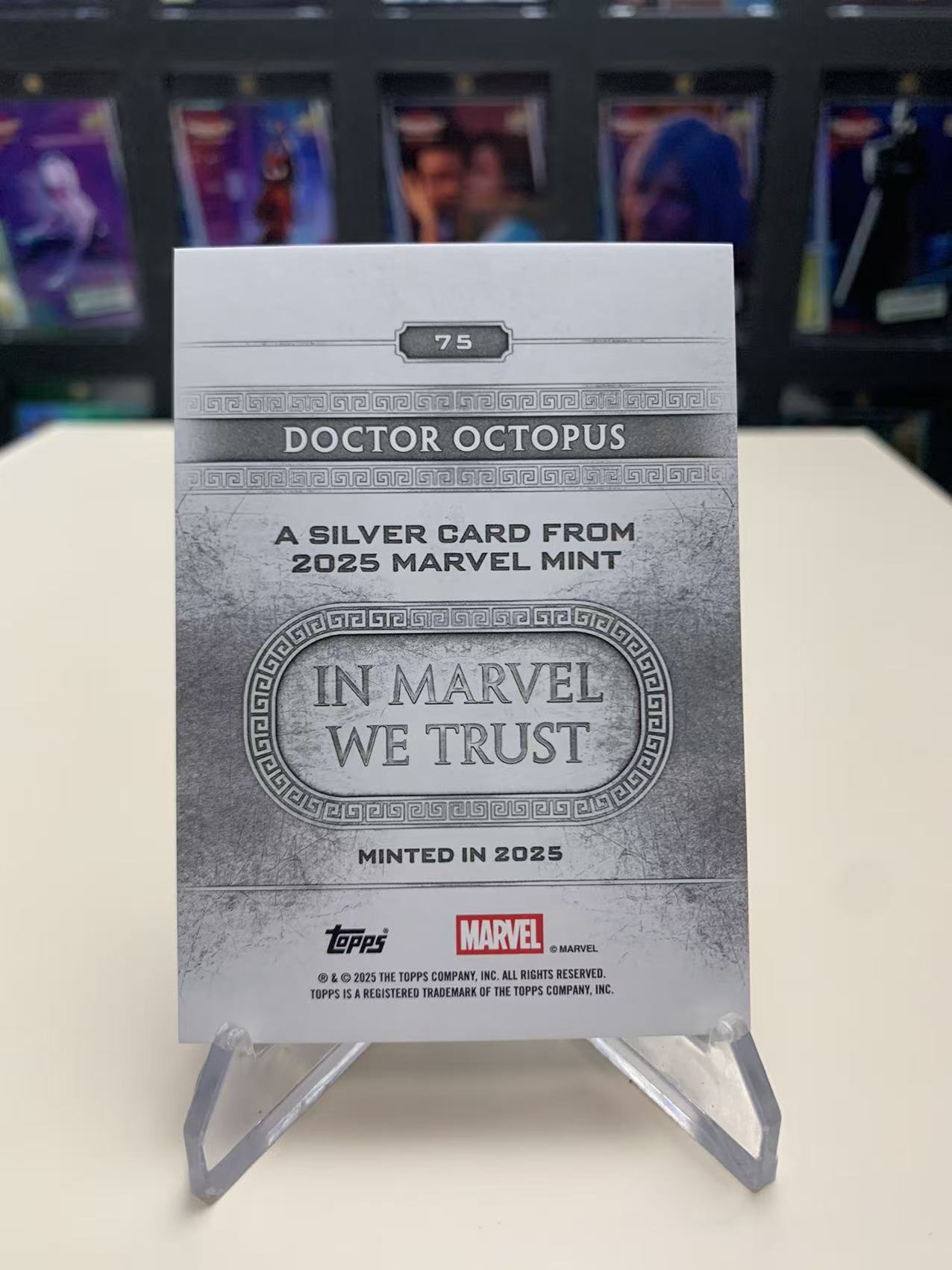2025 Topps Marvel (MCU) Mint 漫威 TC 银平行 金折 Minted 限编50 章鱼博士 Doctor ...